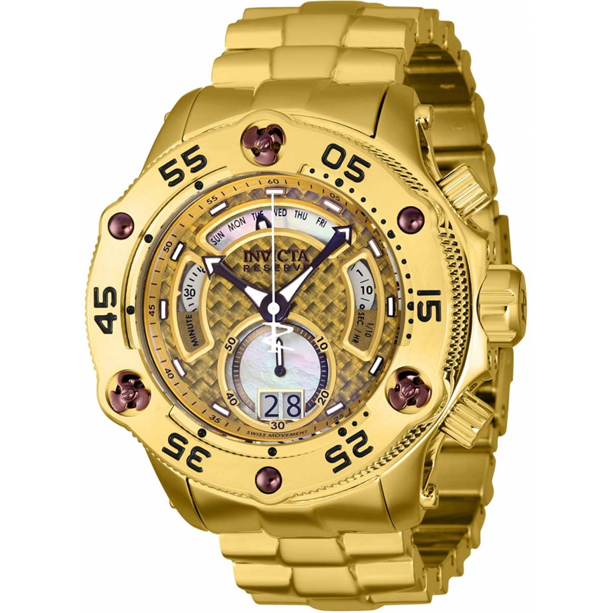 Invicta 36014 Men's Reserve Excursion Swiss Quartz Chrono Watch ...