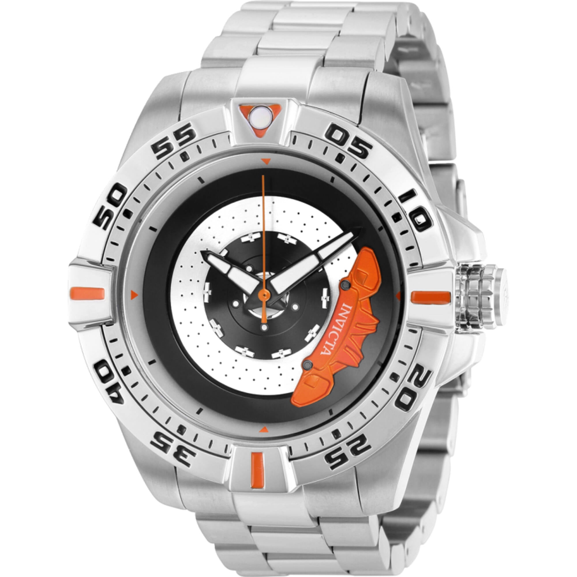Invicta 37048 Men's S1 Rally Automatic Silver Steel Bracelet Watch ...