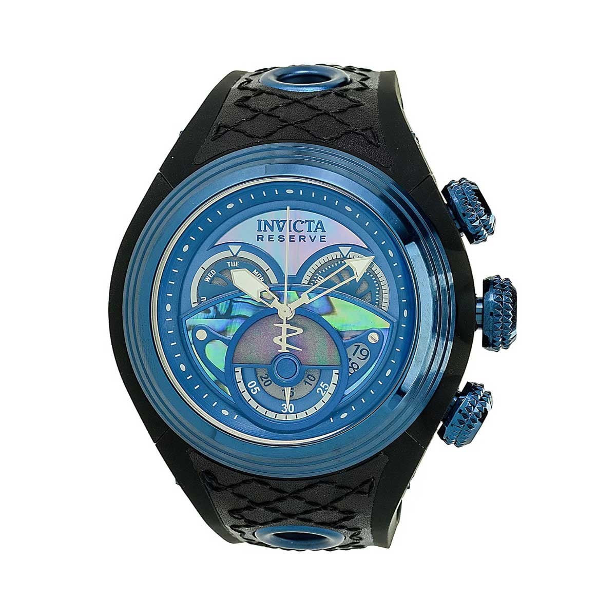 Invicta Reserve Men's 38879 S1 Chronograph Quartz Blue MOP Dial Watch ...