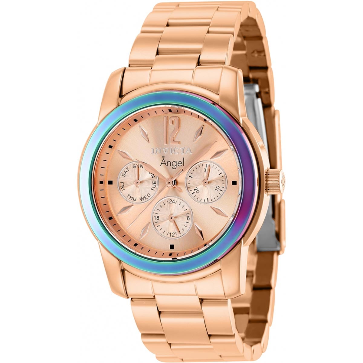 Invicta 40224 Women's Angel Quartz Rose Gold Dial Bracelet Watch ...