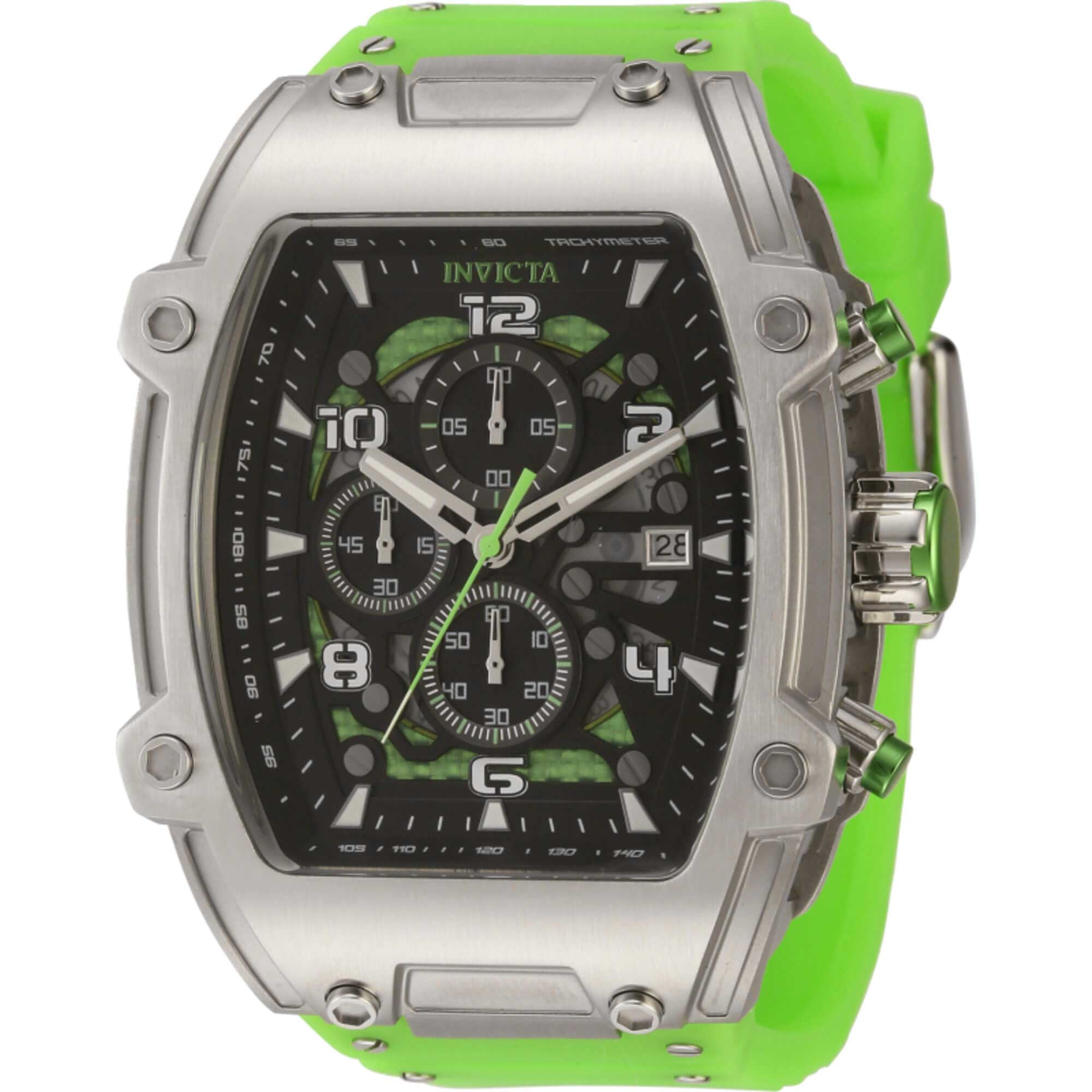 Invicta 42346 Men's S1 Rally Diablo Chronograph Green Strap Watch ...