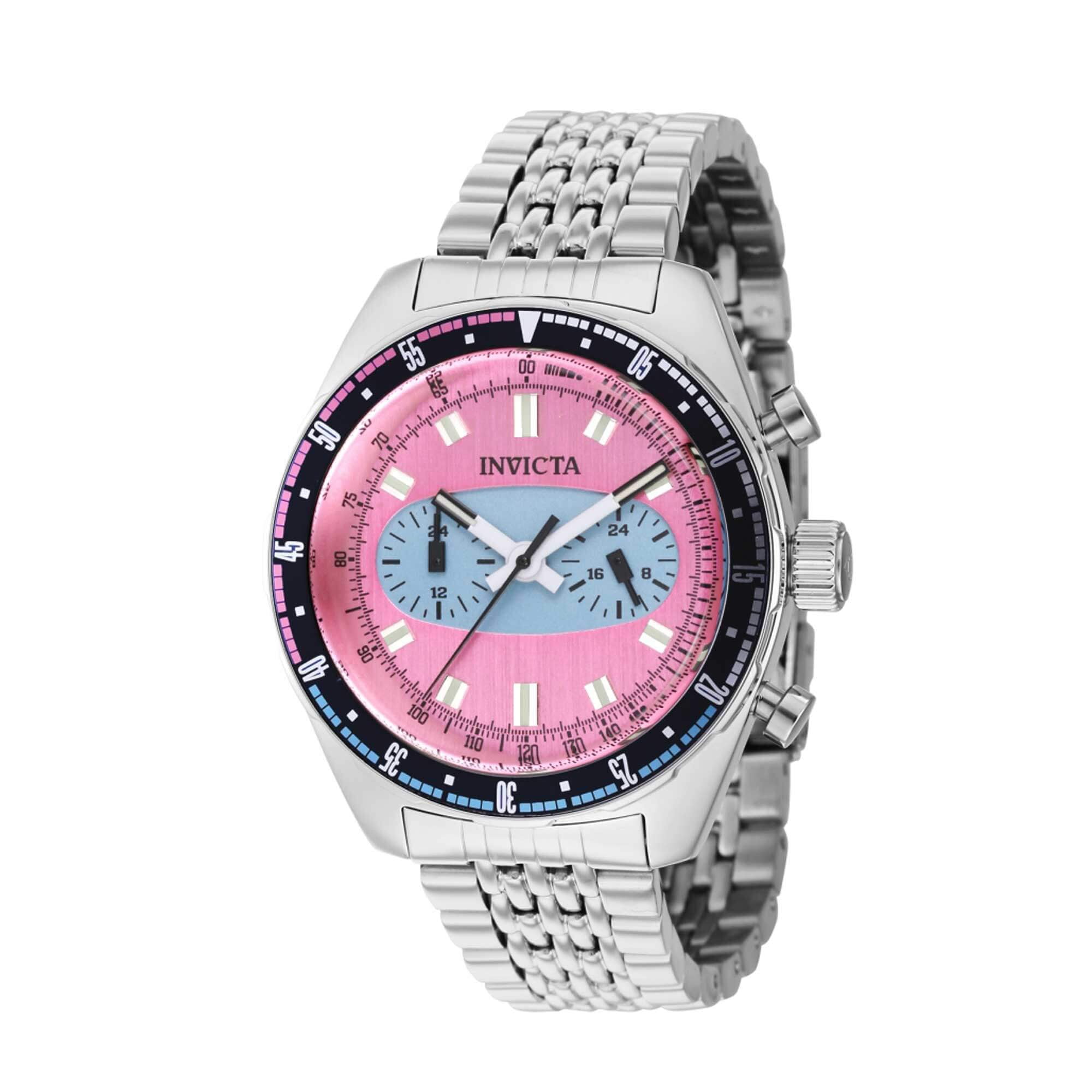 Invicta 43096 Men's Speedway Light Blue and Pink Dial Quartz Watch ...