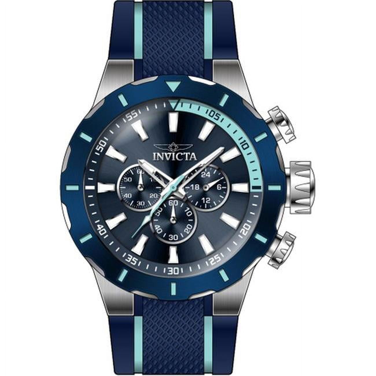 Invicta 43190 Speedway Quartz Chronograph Blue & Light Blue Men Dial ...
