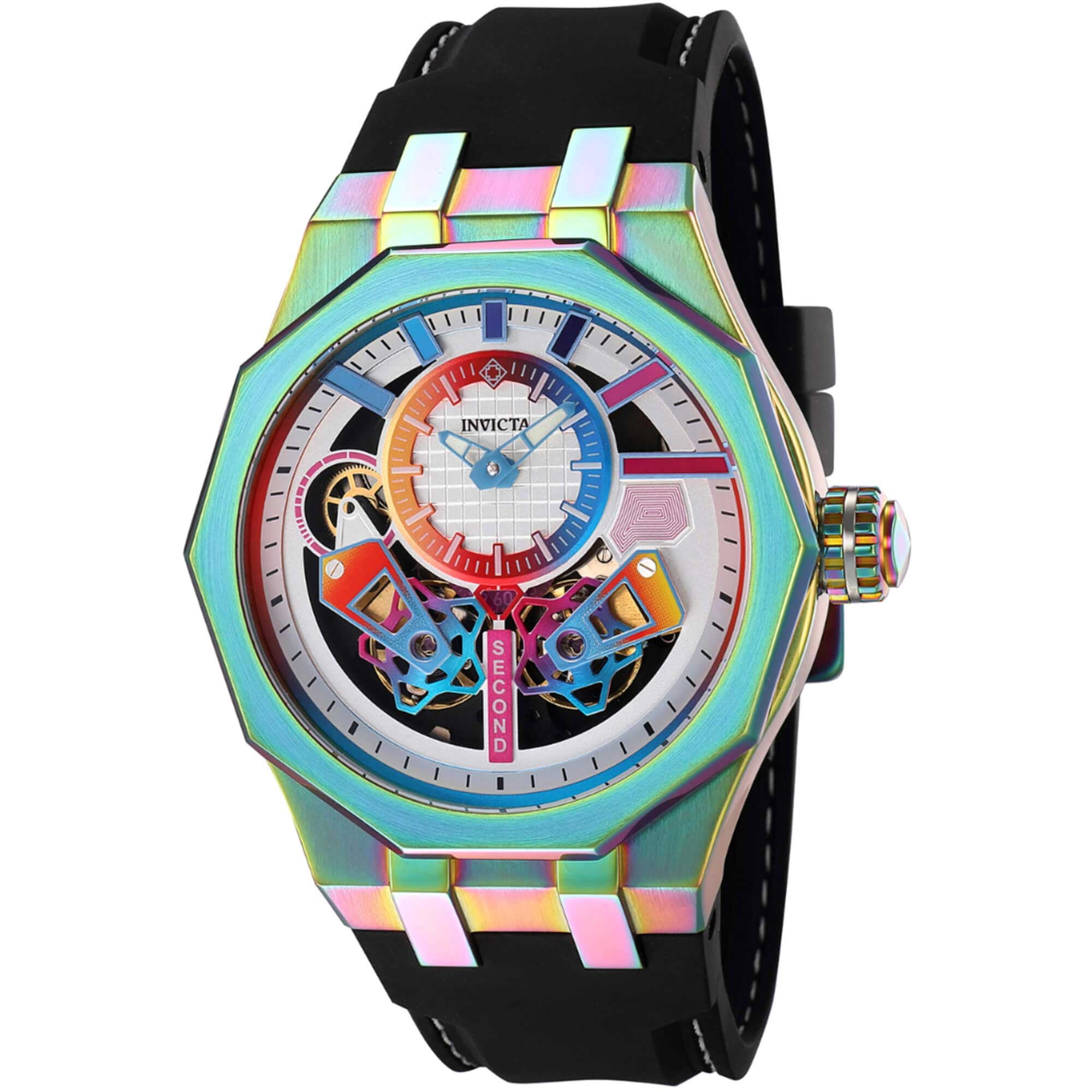 Invicta 43199 Men's Specialty Iridescent Case Black Strap Watch ...