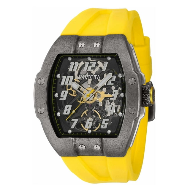 Invicta 43524 Men's JM Correa Yellow Rubber Strap Automatic Watch ...