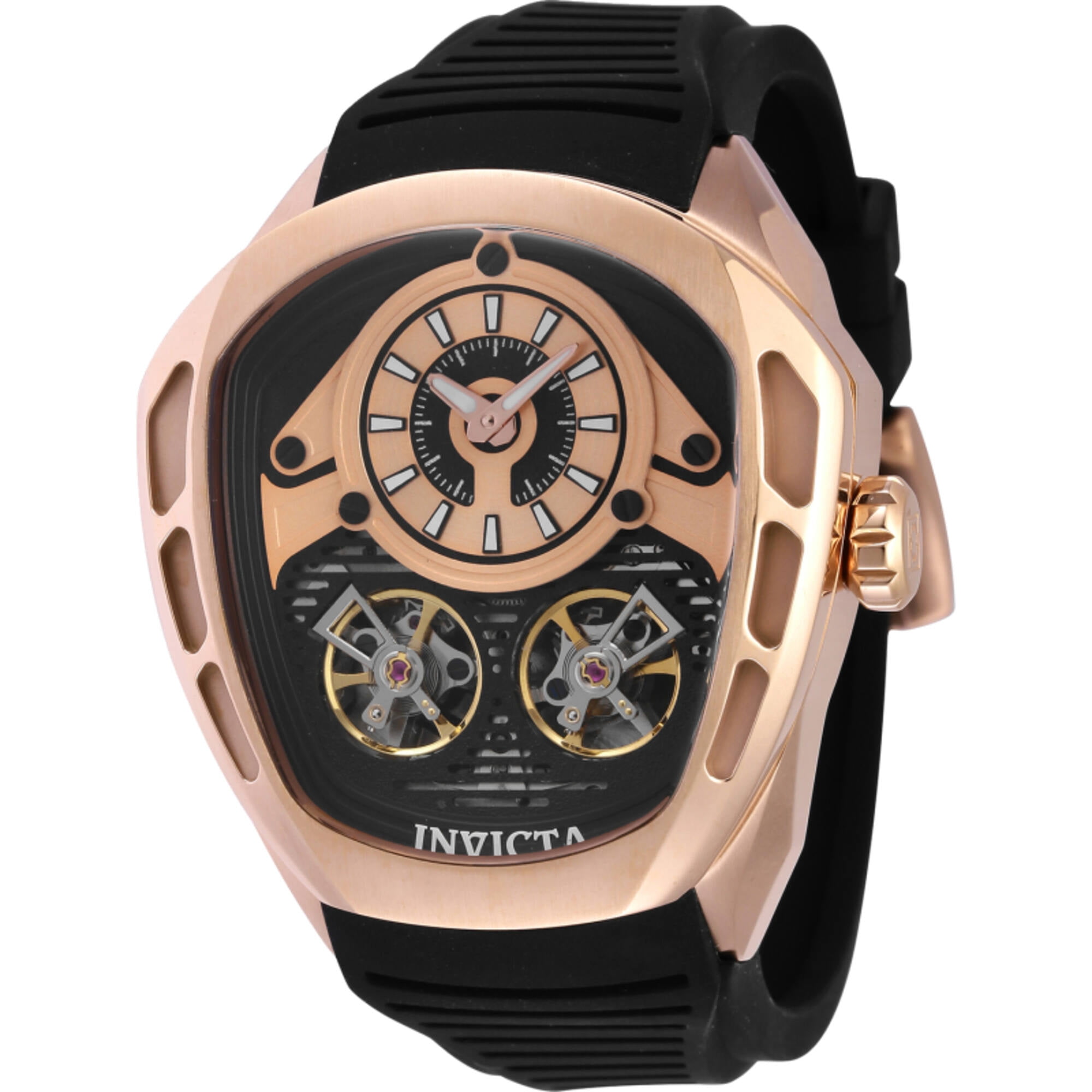 Invicta 43863 Men's Akula Rose Gold and Black Dial Strap Watch ...