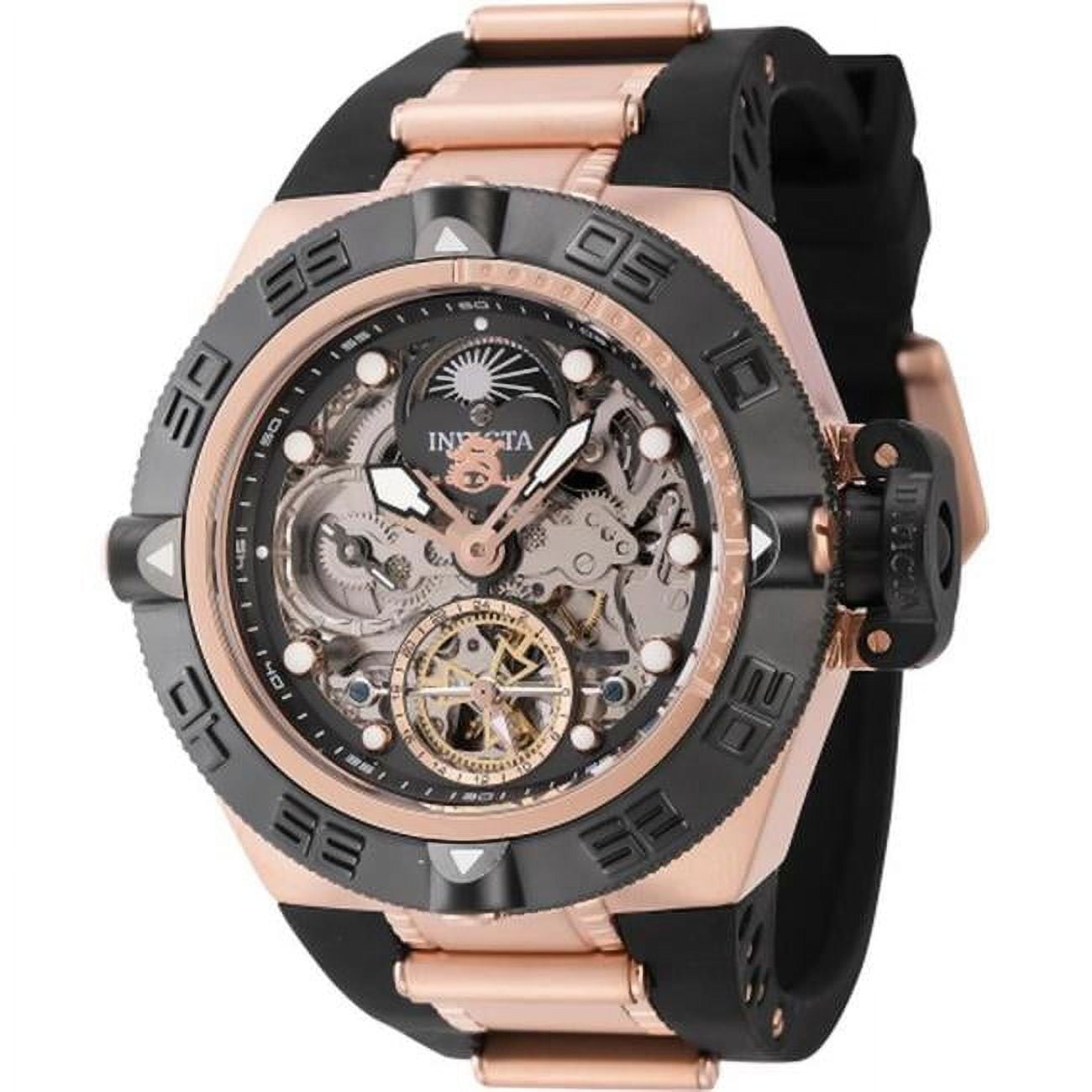 Invicta 43911 Subaqua Automatic 2 Hand Black & Rose Gold Men Dial Watch ...
