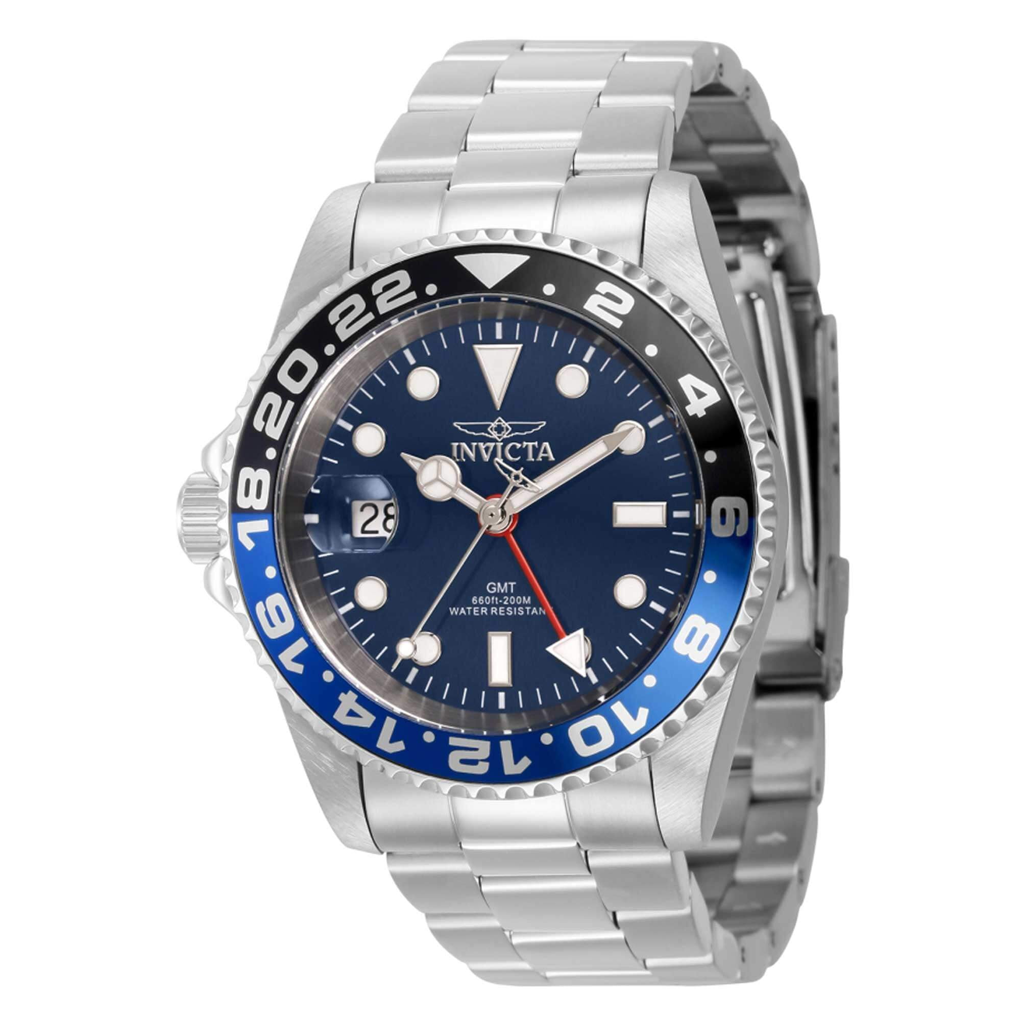 Invicta 43963 Men's Pro Diver Blue Dial Silver Bracelet Watch - Walmart.com