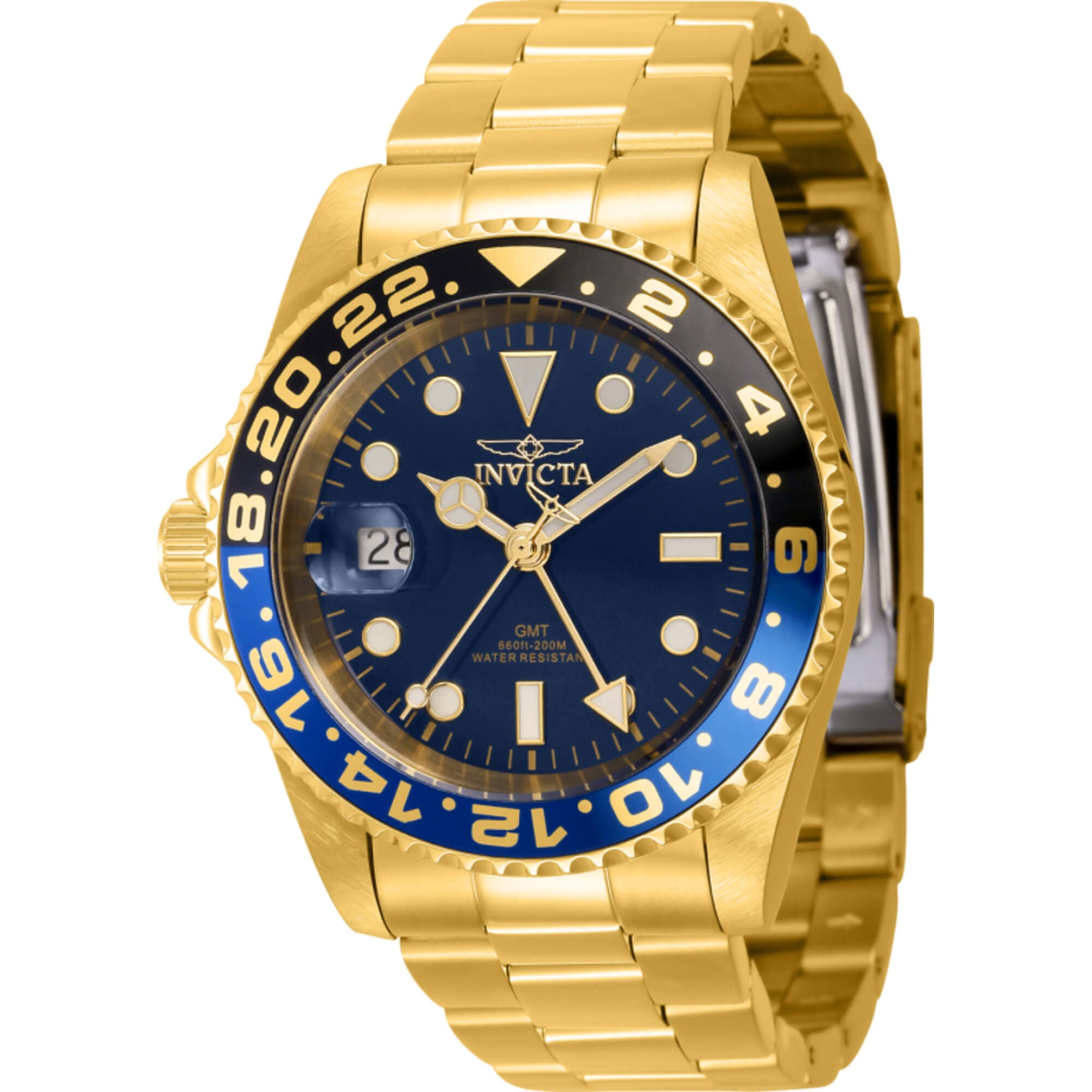Invicta 43964 Men's Pro Diver Quartz Blue Dial Bracelet Watch - Walmart.com