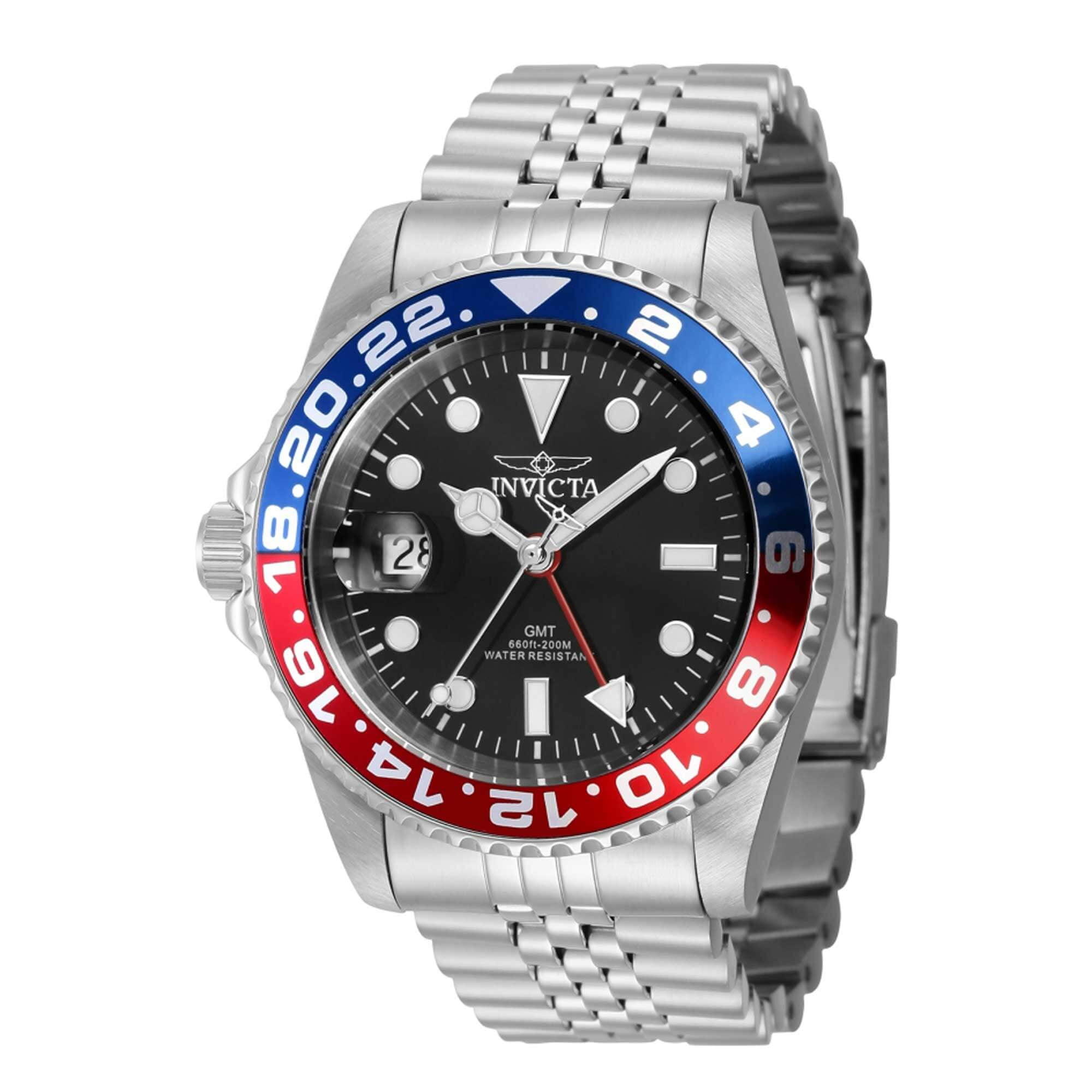 Invicta 43968 Men's Pro Diver Black Dial Rotating Bezel Watch - Walmart.com