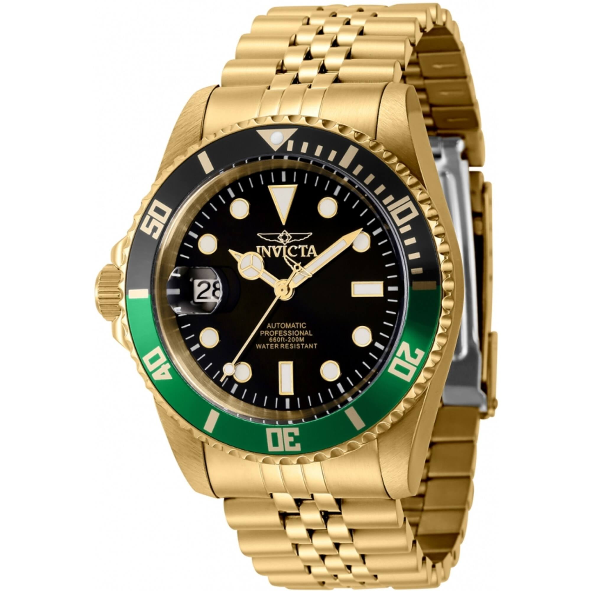 Invicta 43985 Men's Pro Diver Green, Black Bezel Left Handed Watch ...