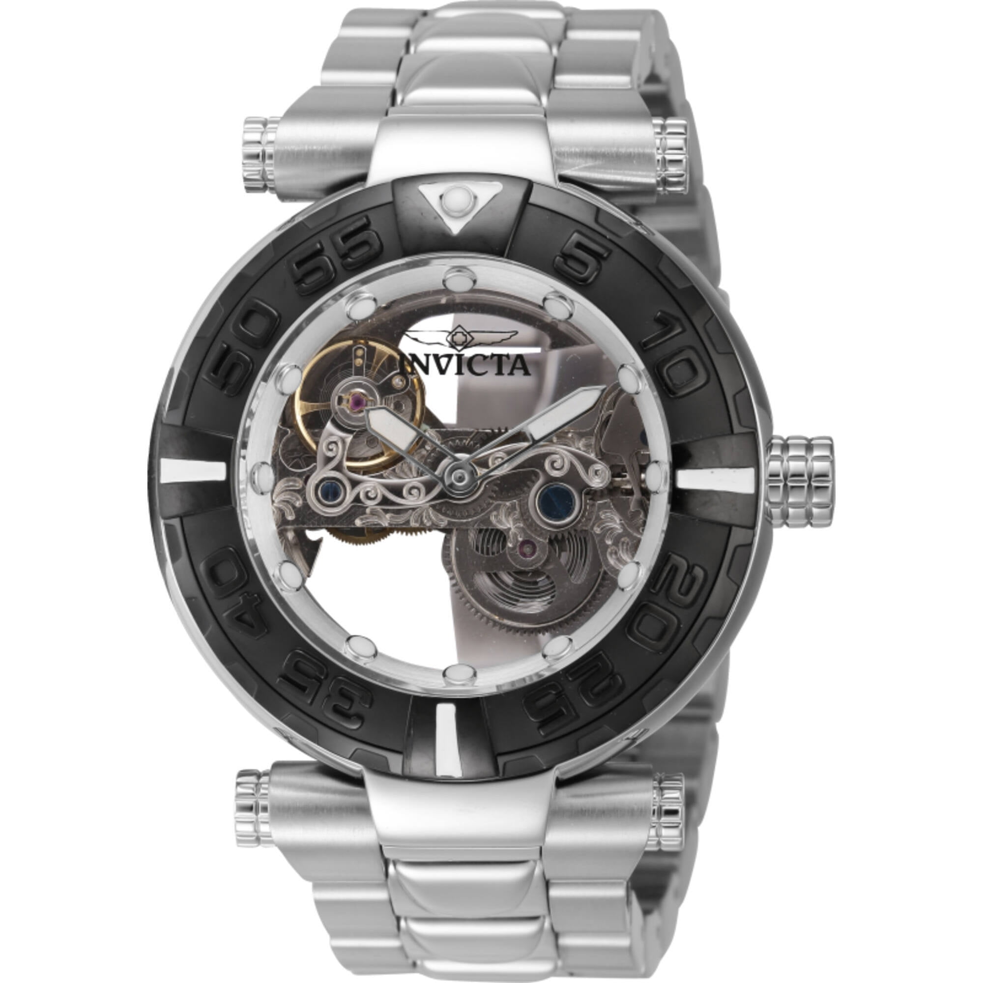 Invicta 45893 Men's Subaqua Ghost Bridge Dial Silver Steel Watch ...