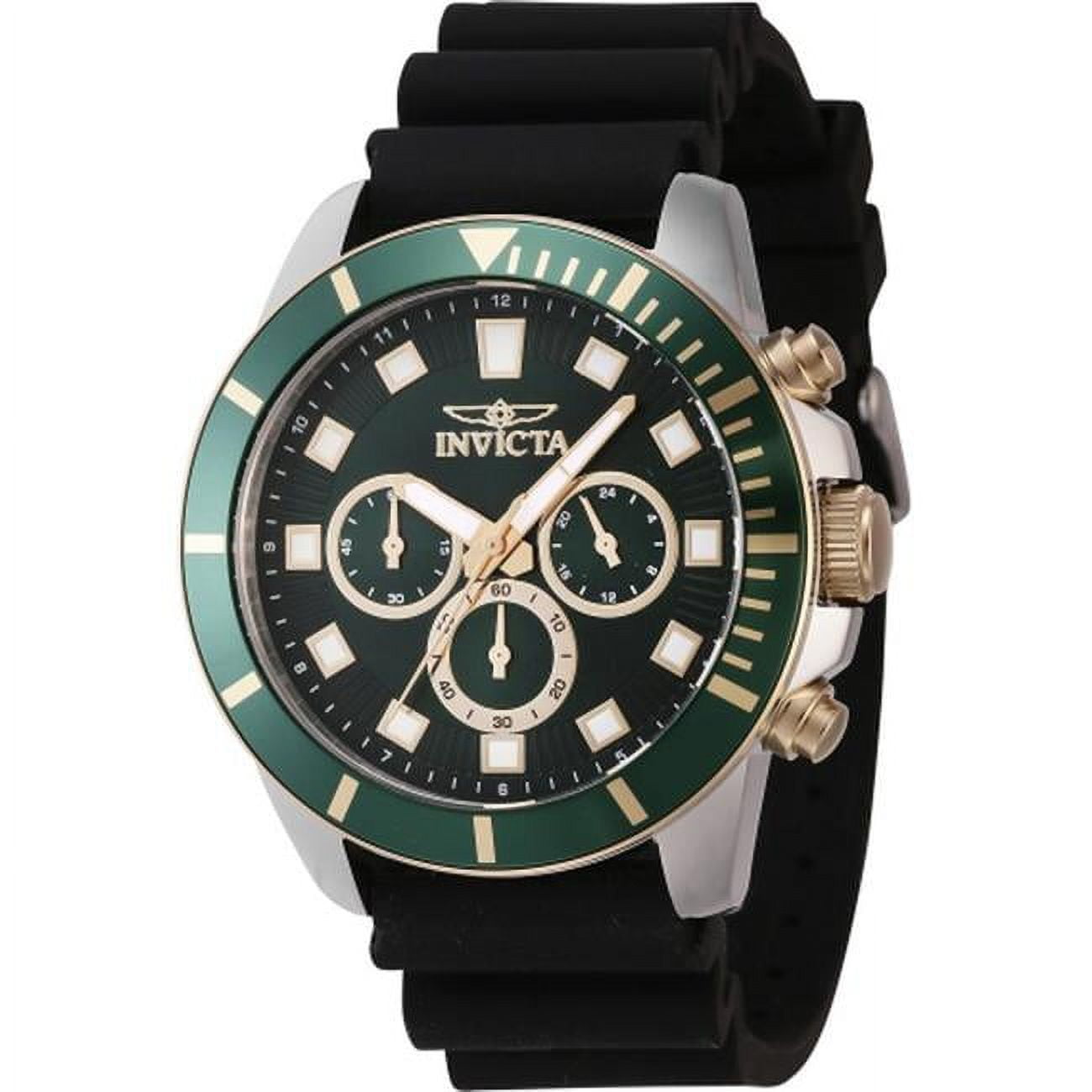 Invicta 46083 Pro Diver Quartz Chronograph Green Dial Men Watch ...
