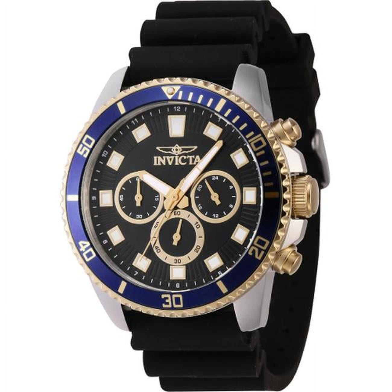 Invicta 46121 Pro Diver Quartz Chronograph Black Dial Men Watch ...