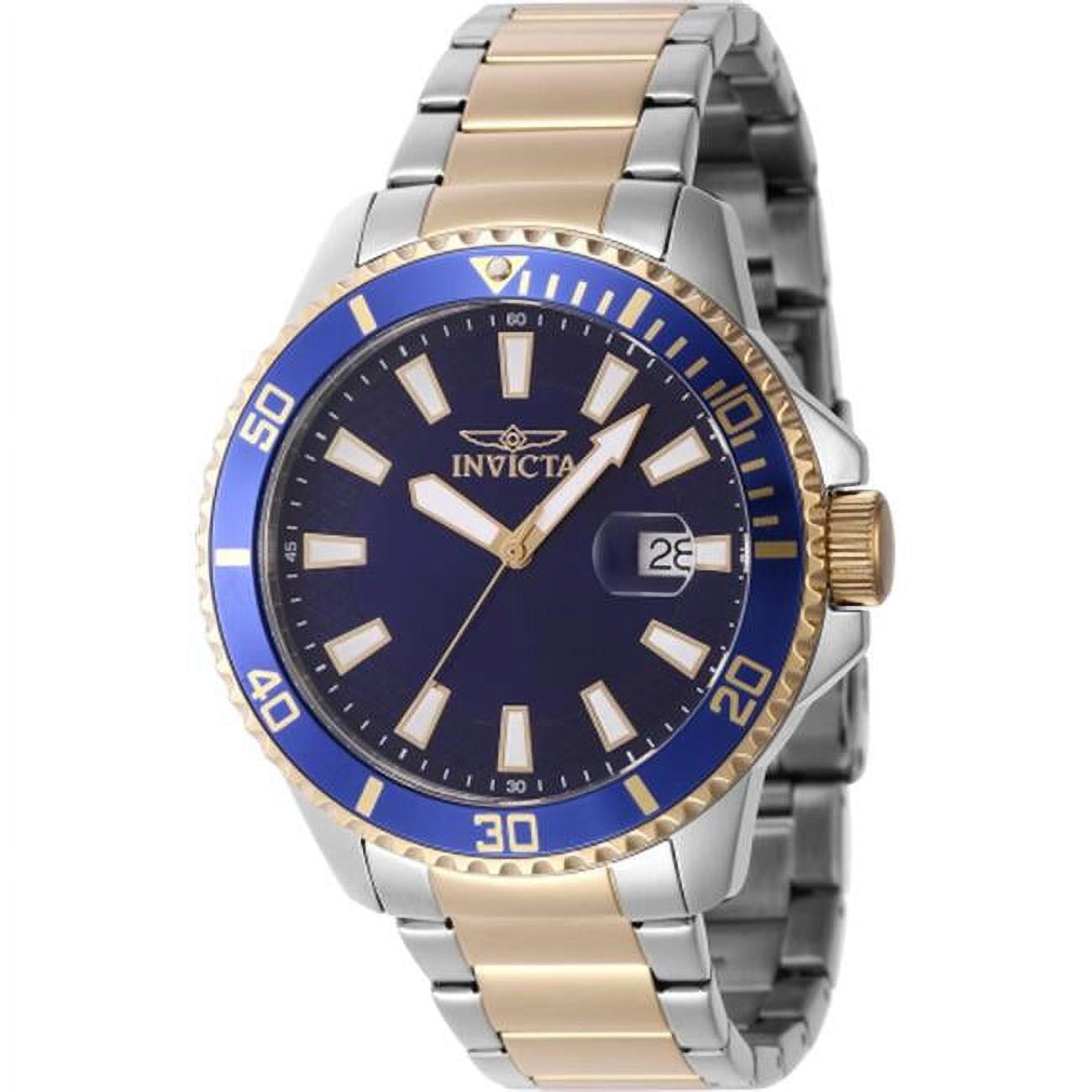 Invicta 46142 Pro Diver Quartz 3 Hand Blue Dial Men Watch - Walmart.com