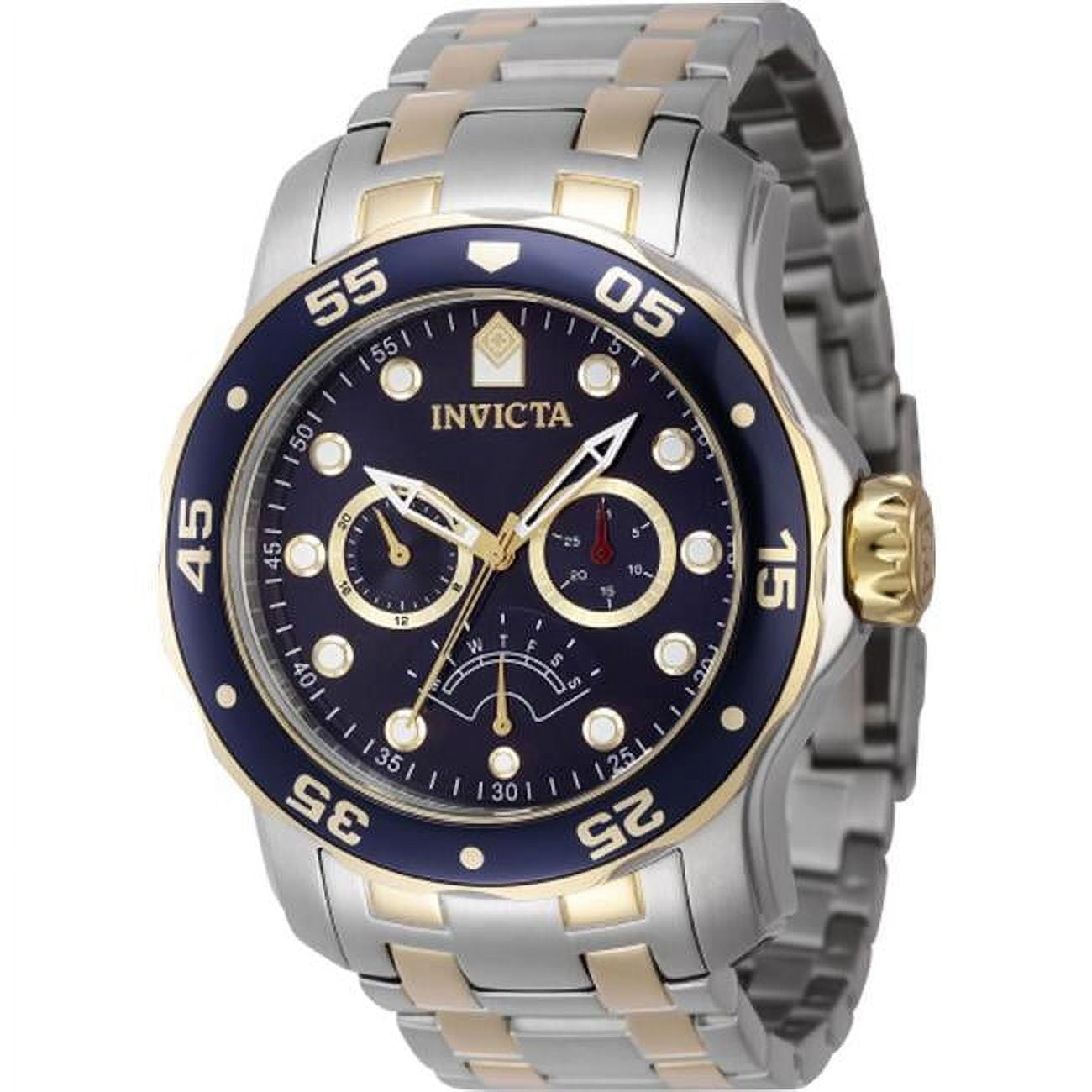 Invicta 47001 Pro Diver Quartz Chronograph Blue Dial Men Watch ...