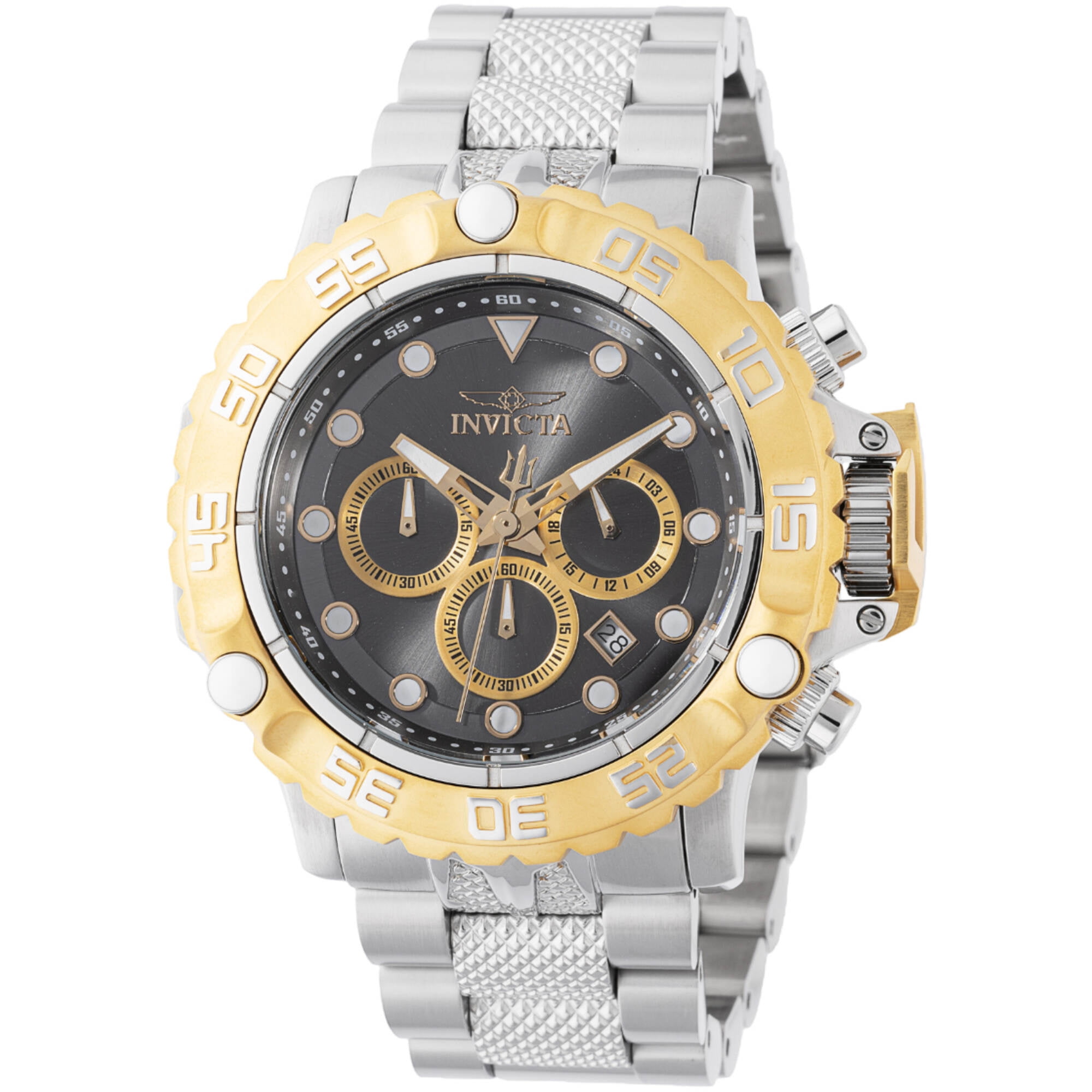 Invicta 47182 Men's Subaqua Chrono Gunmetal, Gold Tone Dial Watch ...
