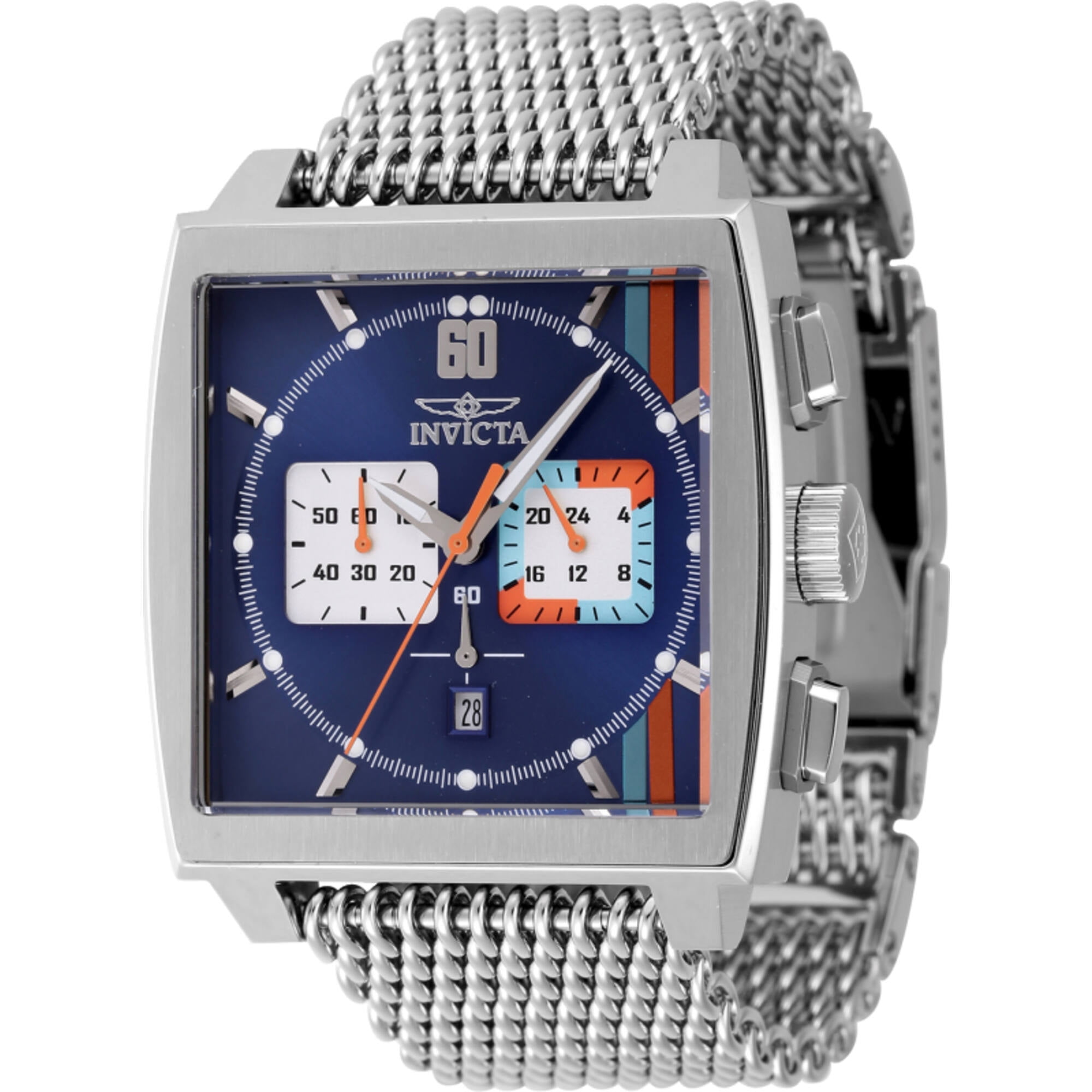 Invicta 47243 Men's S1 Rally Chronograph Silver Bracelet Watch ...