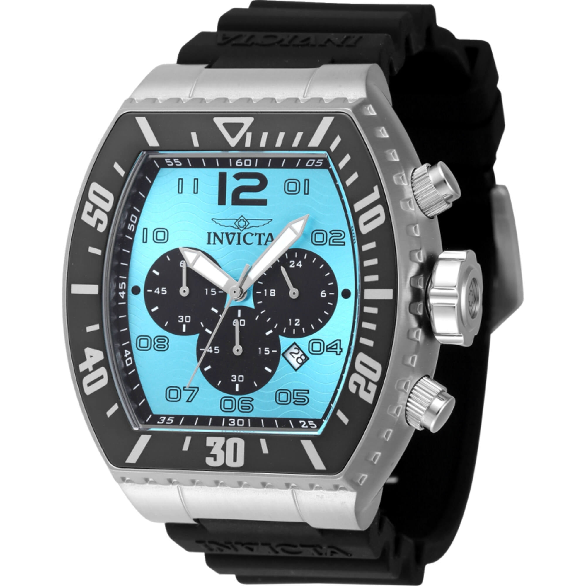 Invicta 47284 Men's Pro Diver Light Blue, Black Dial Chrono Watch ...
