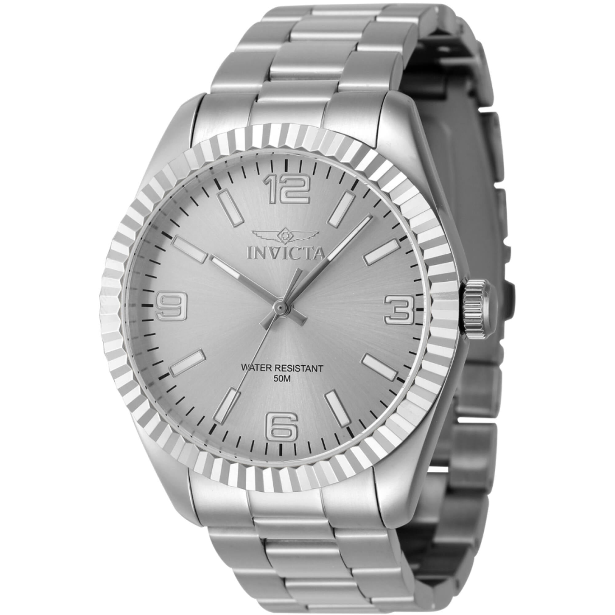 Invicta 47449 Men's Specialty Quartz Silver Tone Bracelet Watch ...