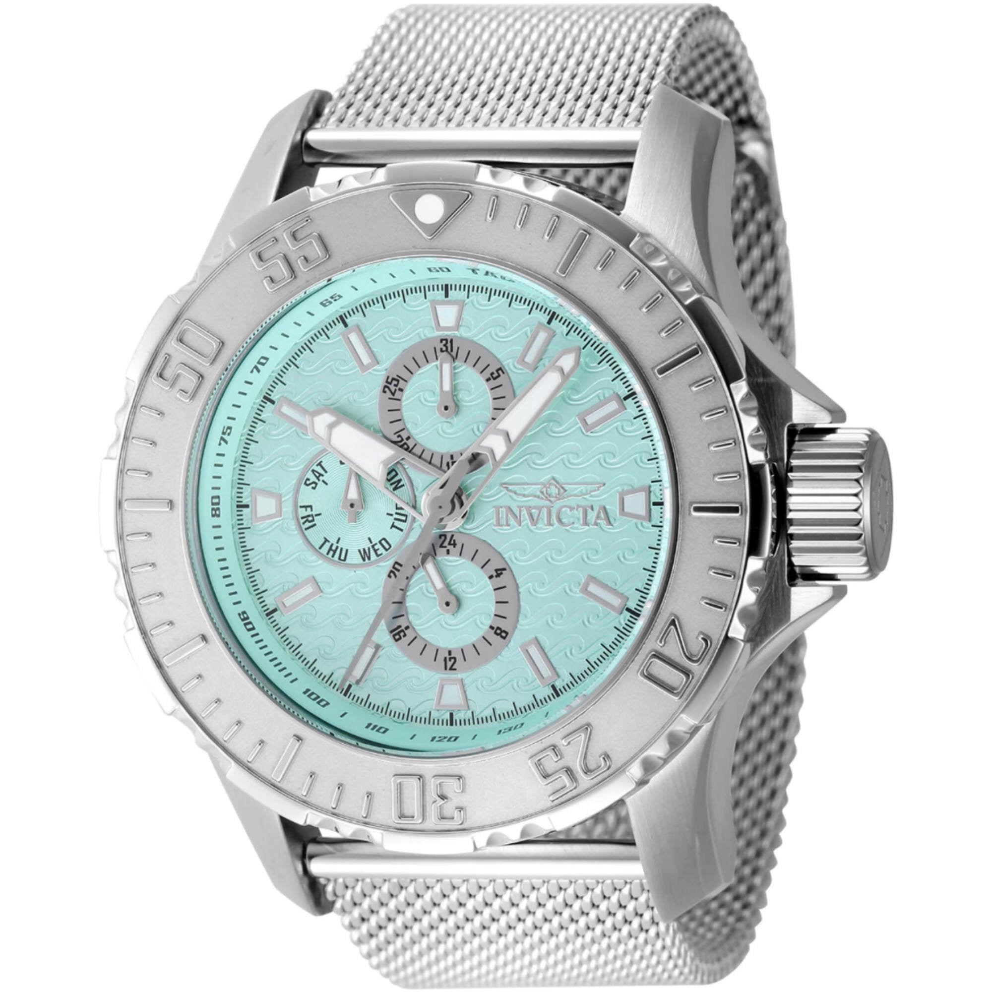 Invicta 48012 Men's Vintage Quartz Chrono Turquoise Dial Watch ...