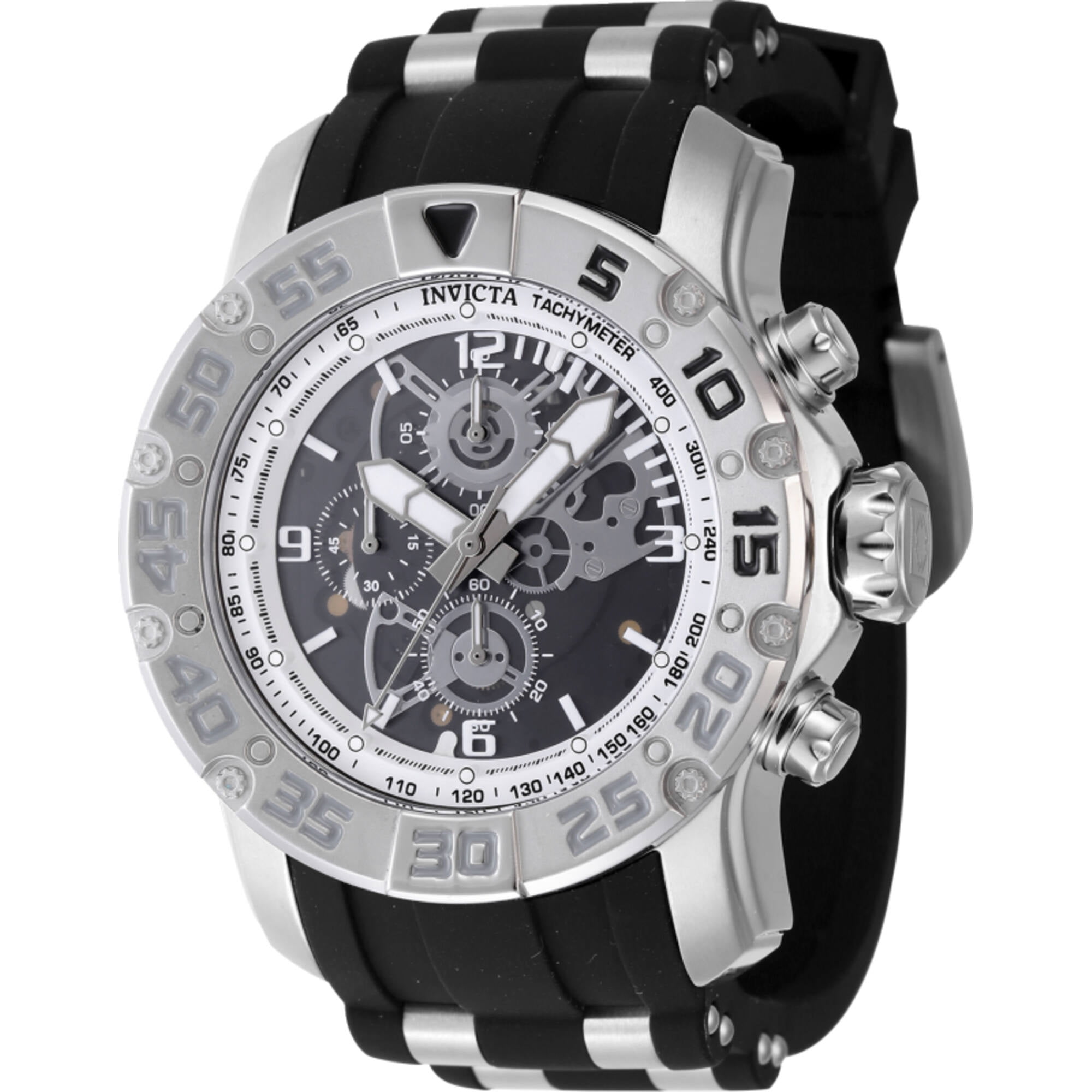 Invicta 48060 Men's Invicta Racing Silver Tone Case Chrono Watch ...