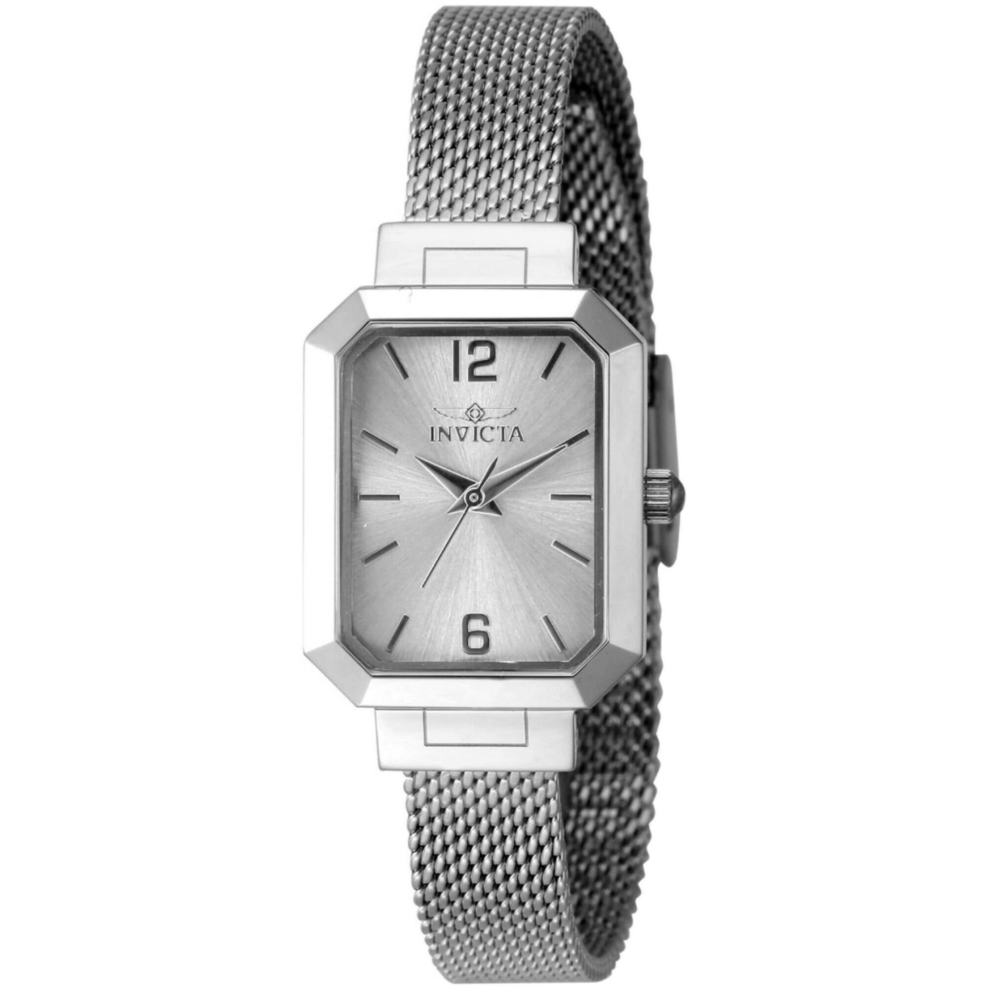 Invicta 48150 Women's Angel Quartz Silver Dial Mesh Bracelet Watch ...