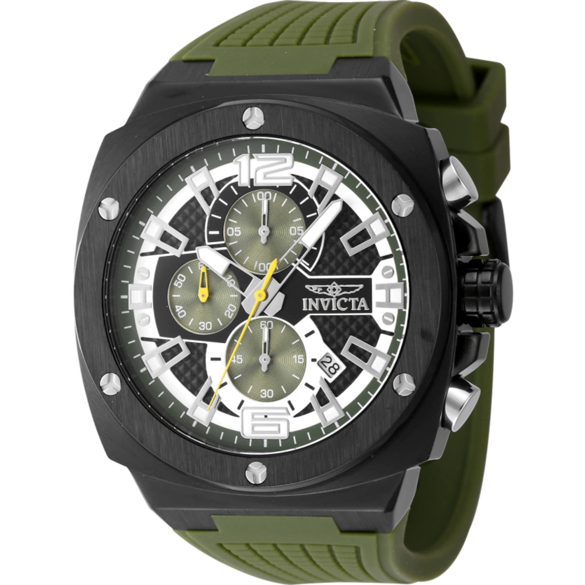 Invicta 48162 Men's Invicta Racing Quartz Chrono Green Strap Watch ...