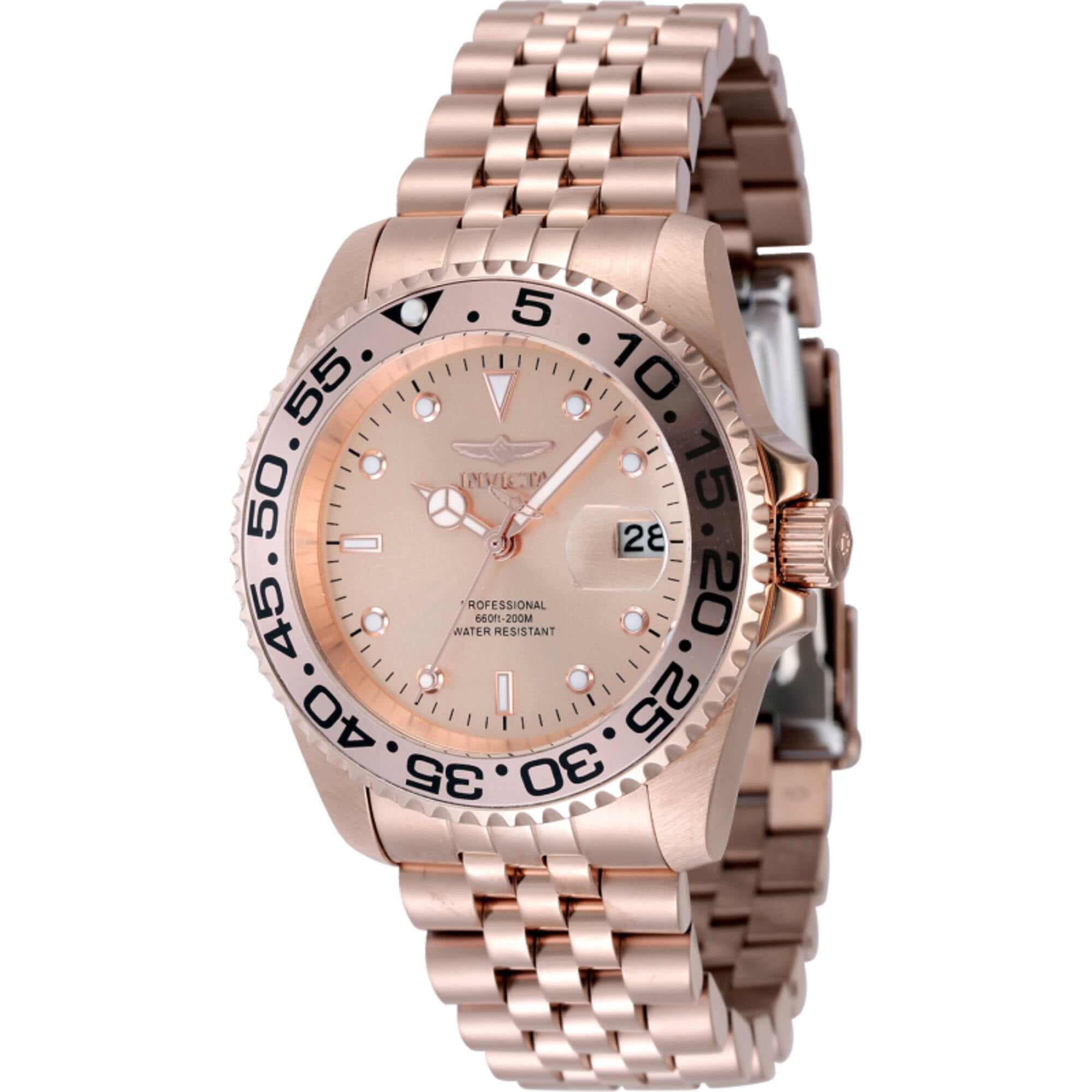 Invicta 48386 Women's Pro Diver Rose Gold Steel Bracelet Watch ...