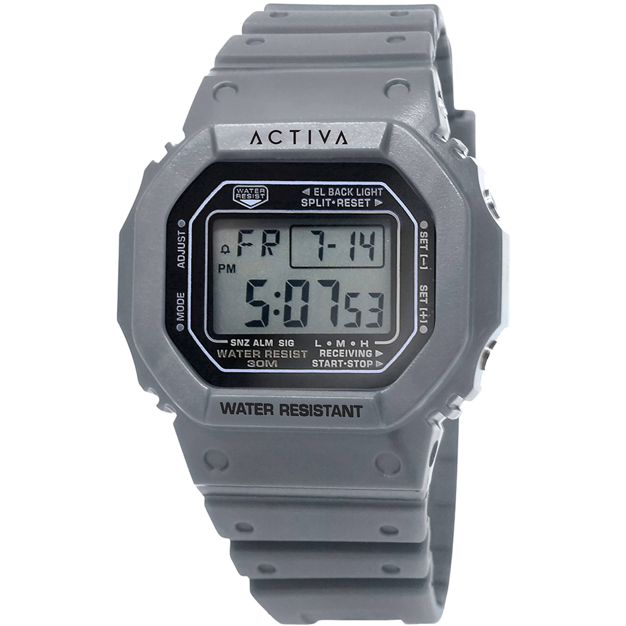 Invicta ACW424-001 Unisex Activa Digital Dial Grey Strap Watch ...