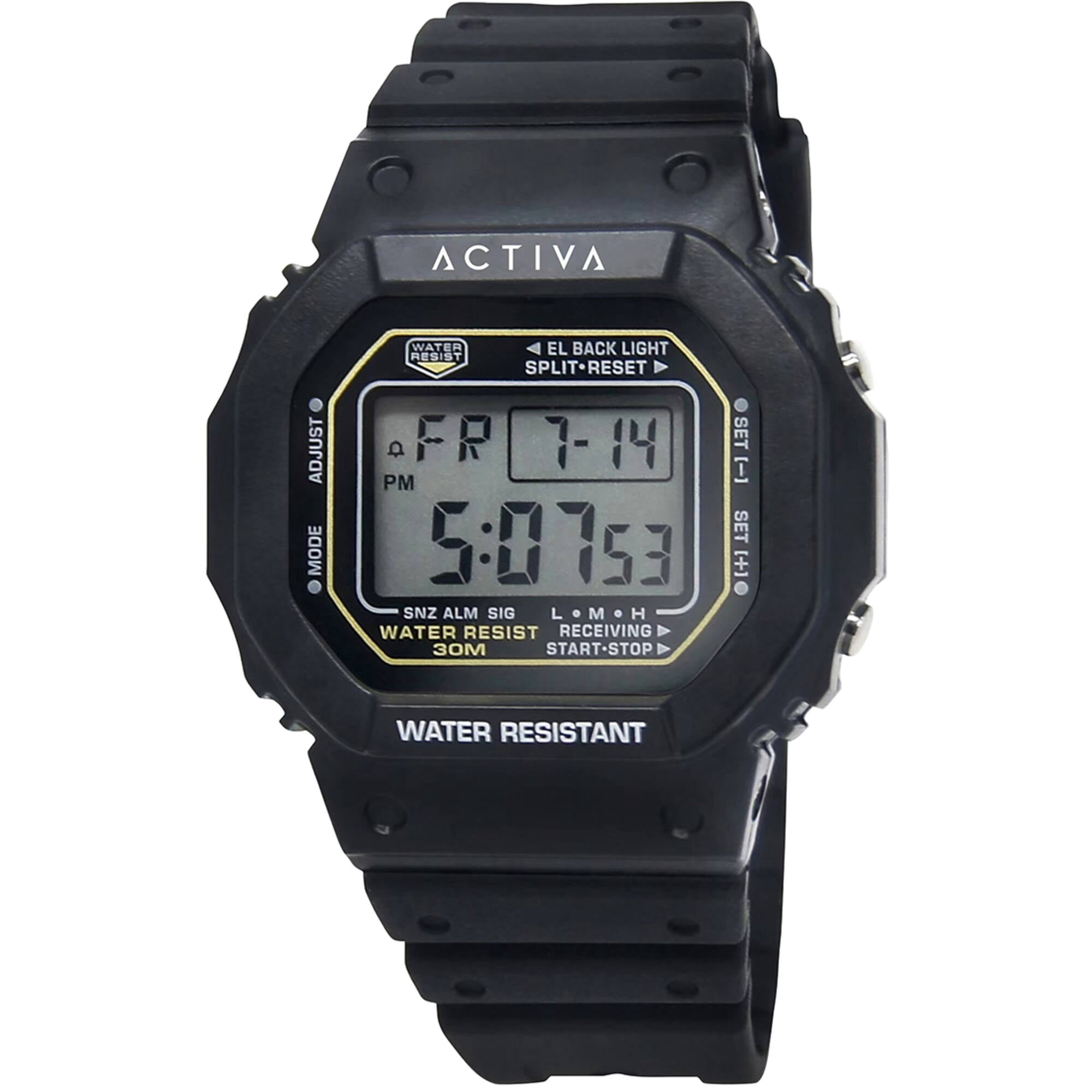 Invicta ACW424-002 Unisex Activa Digital Dial Black Strap Watch ...