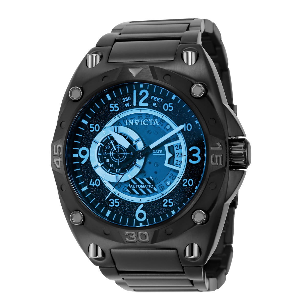 Invicta Aviator Automatic Men's Watch - 50mm. Black (40279) - Walmart.com