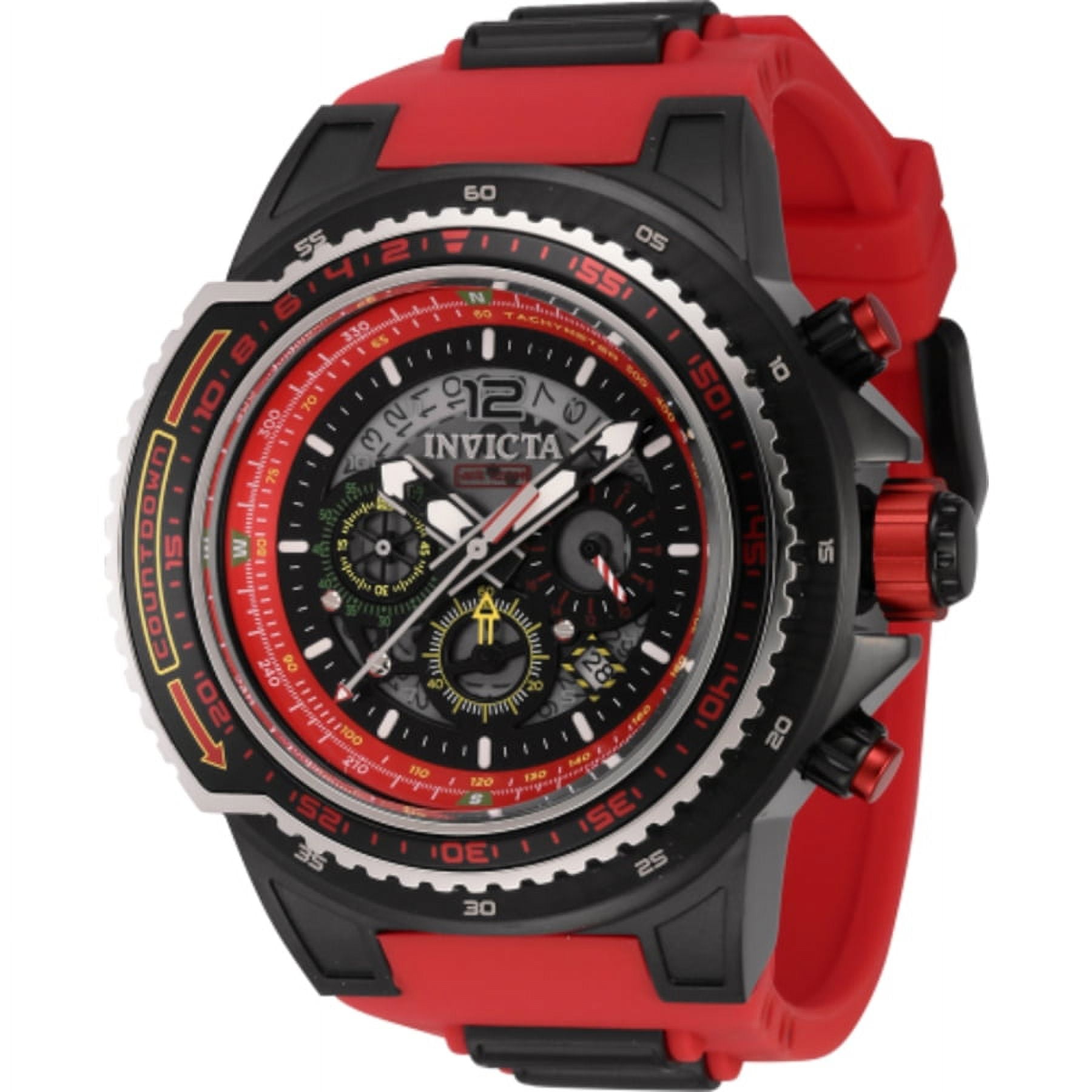 Invicta Aviator Crosswind Chronograph GMT Quartz Black Dial Men's Watch ...