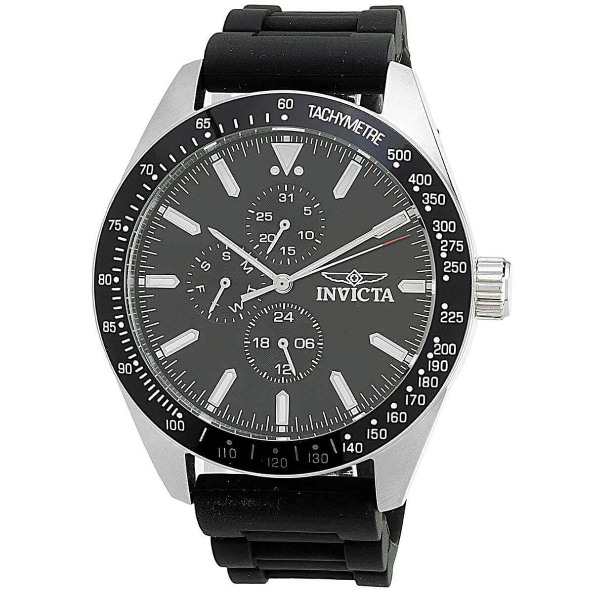 Invicta Aviator Quartz Black Dial Men's Watch 38402 - Walmart.com