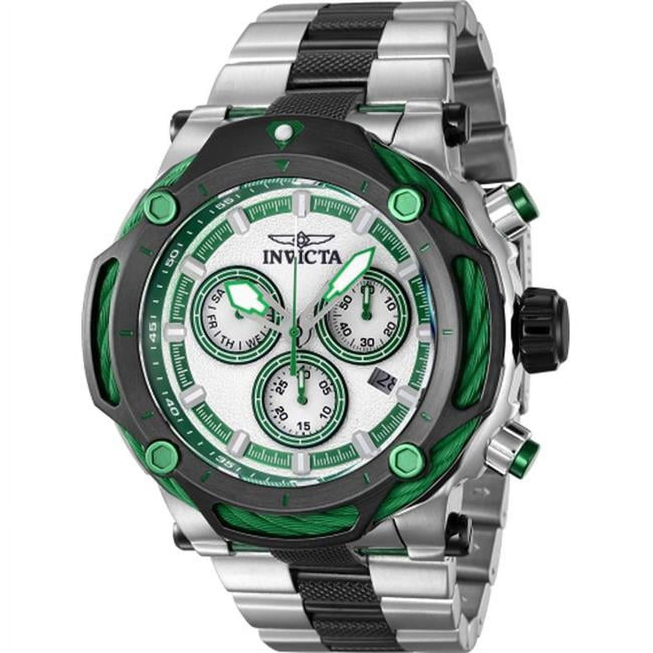 Invicta Bolt Quartz Chronograph Silver Dial Men Watch - Walmart.com