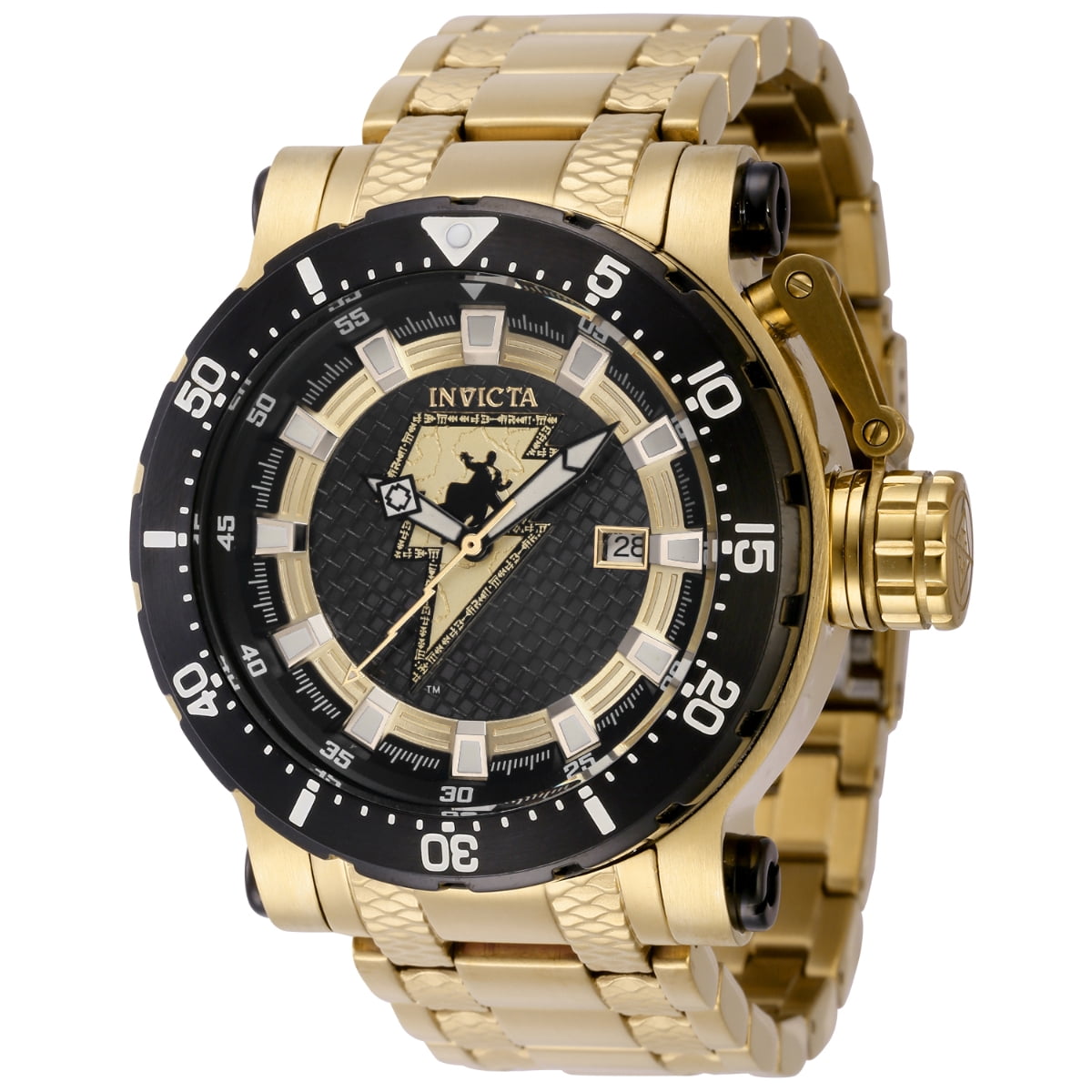 GRAND Invicta DC Comics Black Adam Automatic Big Face Men's Watch ...
