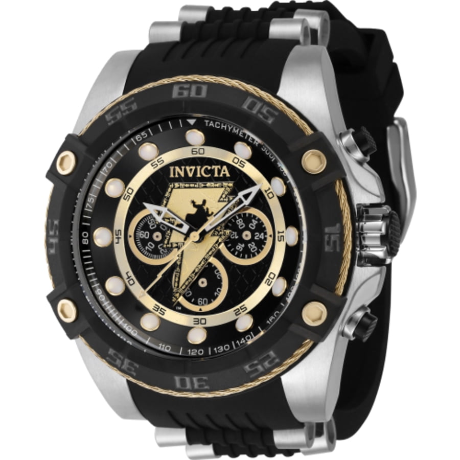Invicta DC Comics Black Adam Chronograph GMT Quartz Black Dial Men's ...