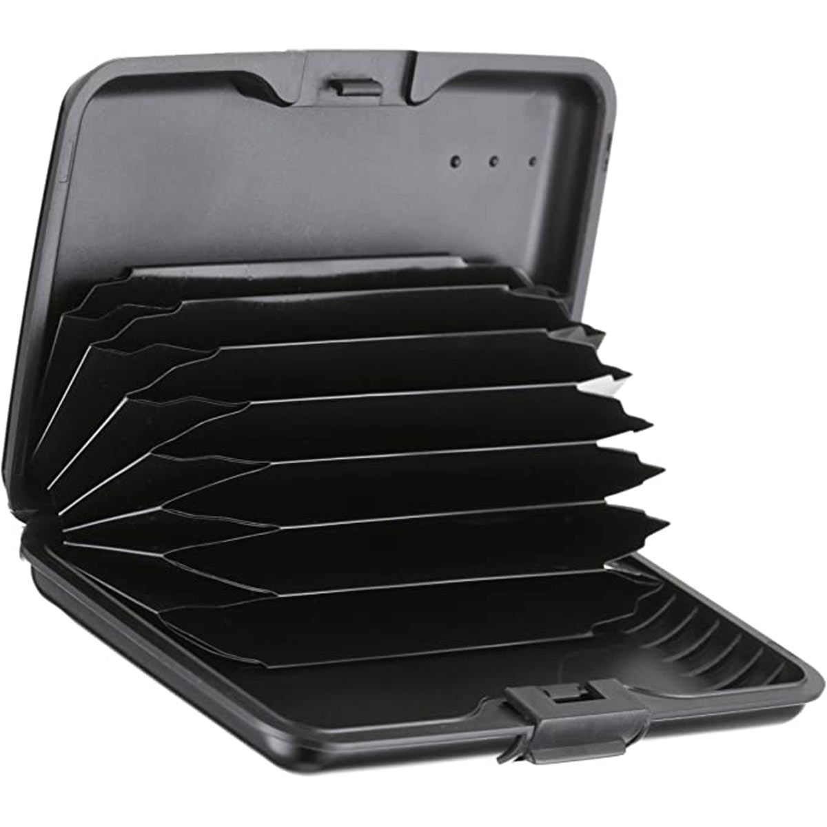 Invicta Black Plastic Credit Card Holder, 7 Slots, Push Button ...