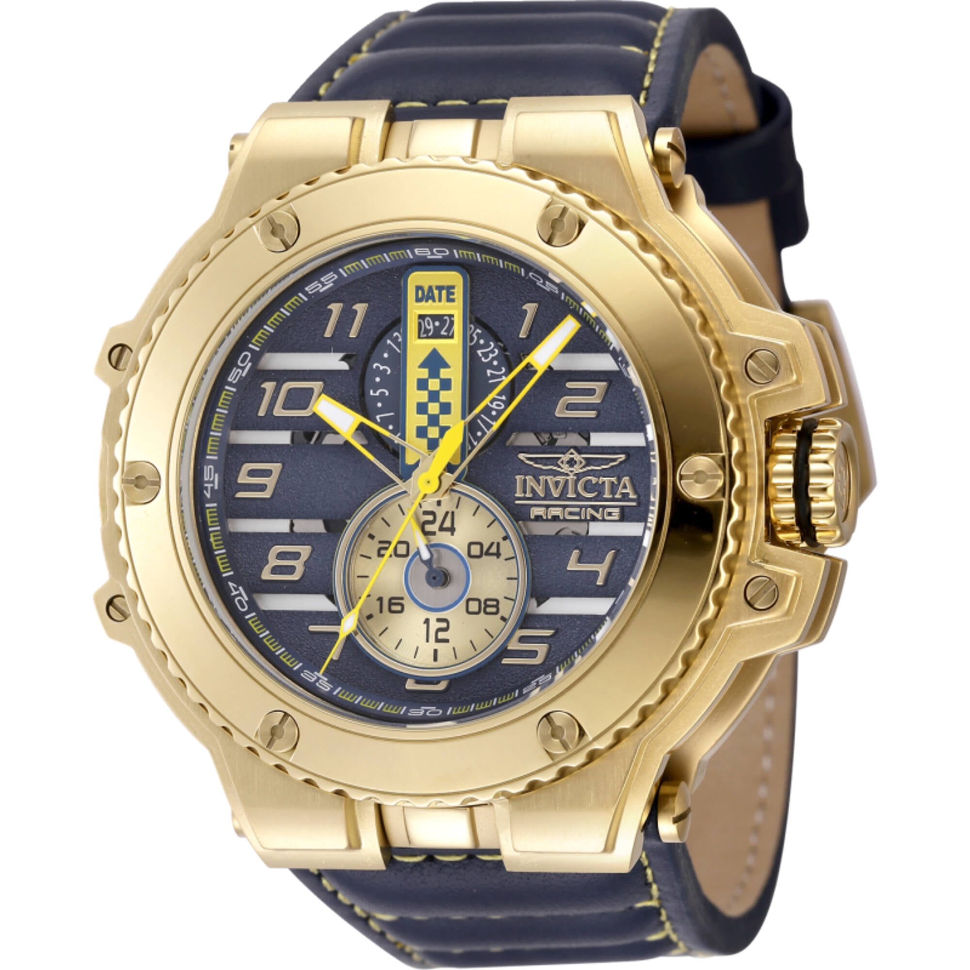 Invicta Invicta Racing Downforce GMT Quartz Blue Dial Men's Watch 47379 ...