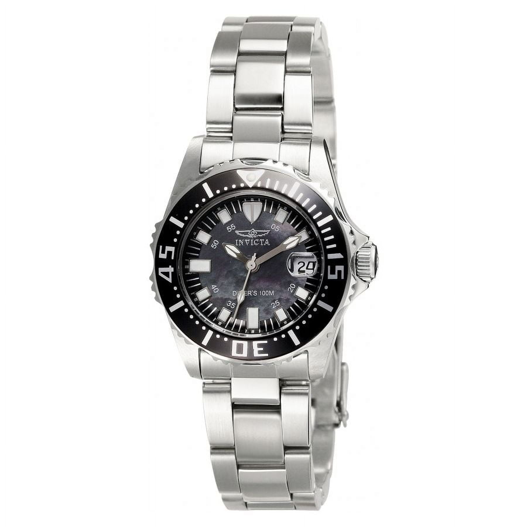 Invicta Women's 2959 Pro Diver Quartz 3 Hand Black Dial Watch - Walmart.com