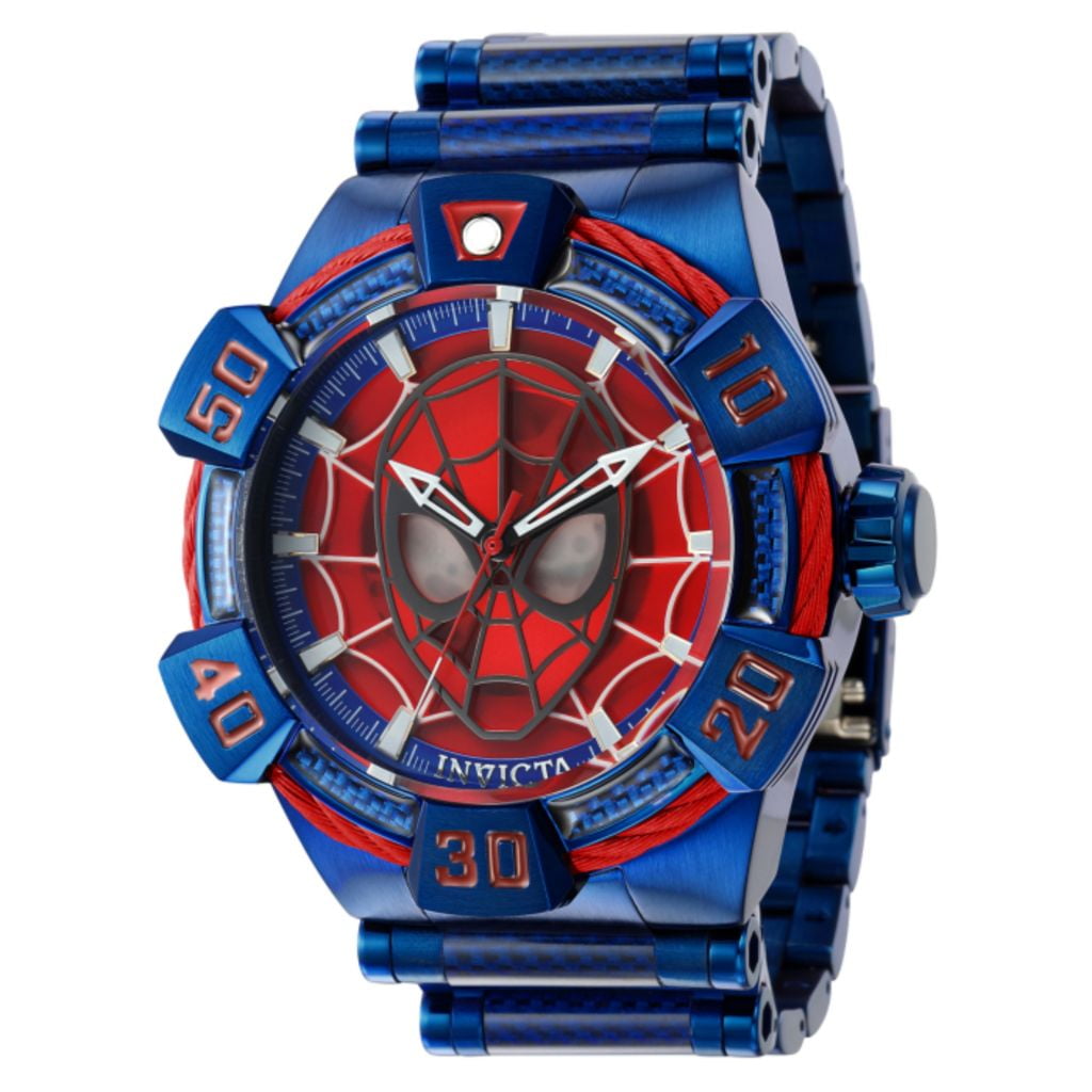 Invicta Marvel 52mm Spider-Man Lt Ed Automatic Skeletonized Watch ...