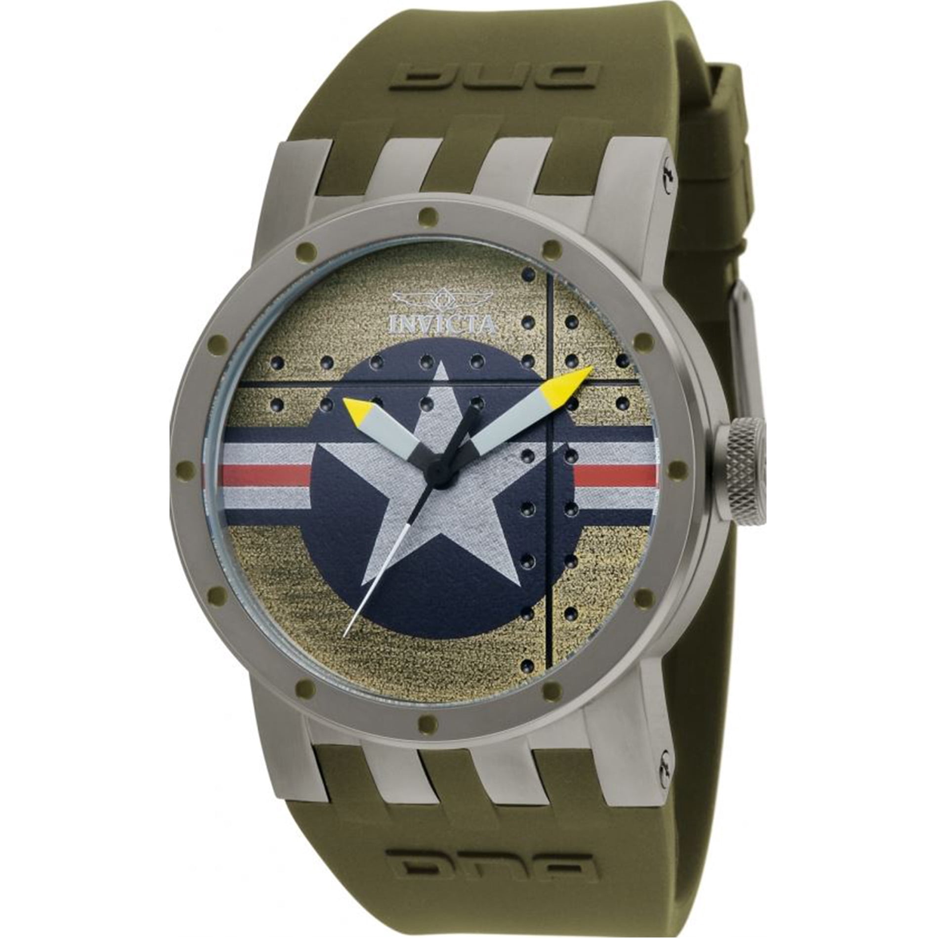 Invicta Men's 11648 DNA Quartz 3 Hand Green Dial Watch - Walmart.com