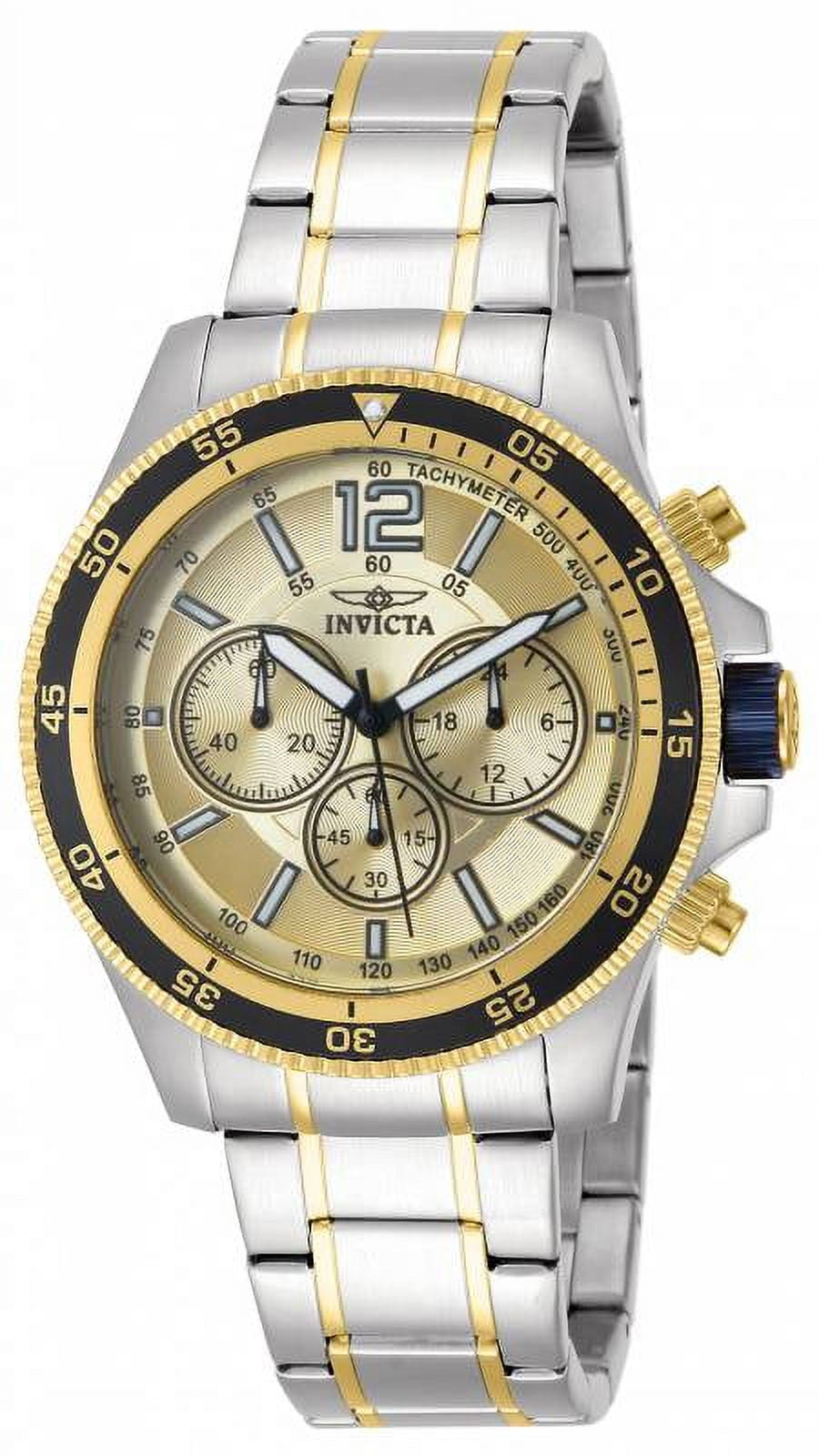 Invicta Men's 13976 Specialty Quartz Chronograph Gold Dial Watch ...