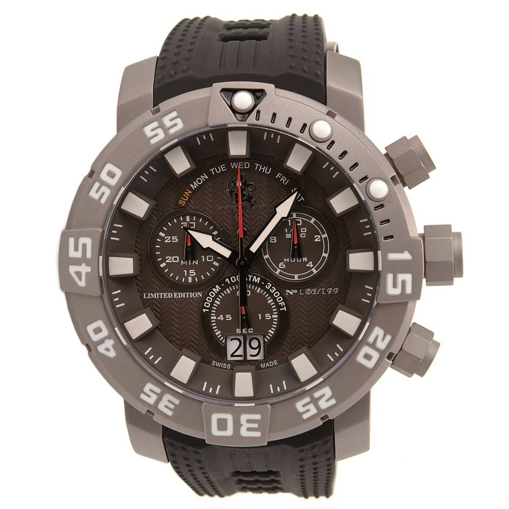 Invicta Men's 14248 Sea Base Gunmetal Dial Black Rubber Strap ...