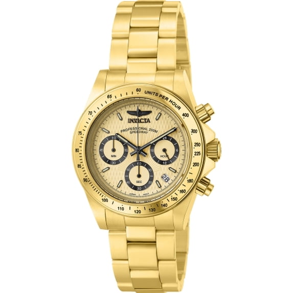 Invicta Men's 14929 Speedway Analog Display Japanese Quartz Gold Watch ...