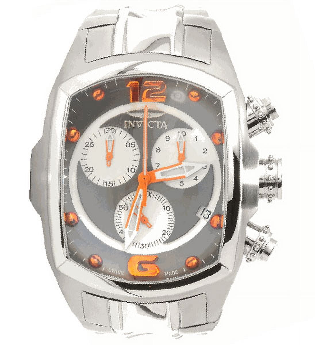 Invicta Men's 1686 Lupah Swiss Made Stainless Steel Grey Dial ...