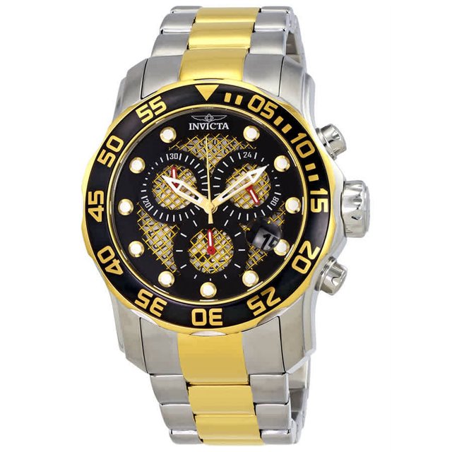 Invicta Men's 19839 Pro Diver Analog Swiss Quartz Two Tone Watch With 1 ...