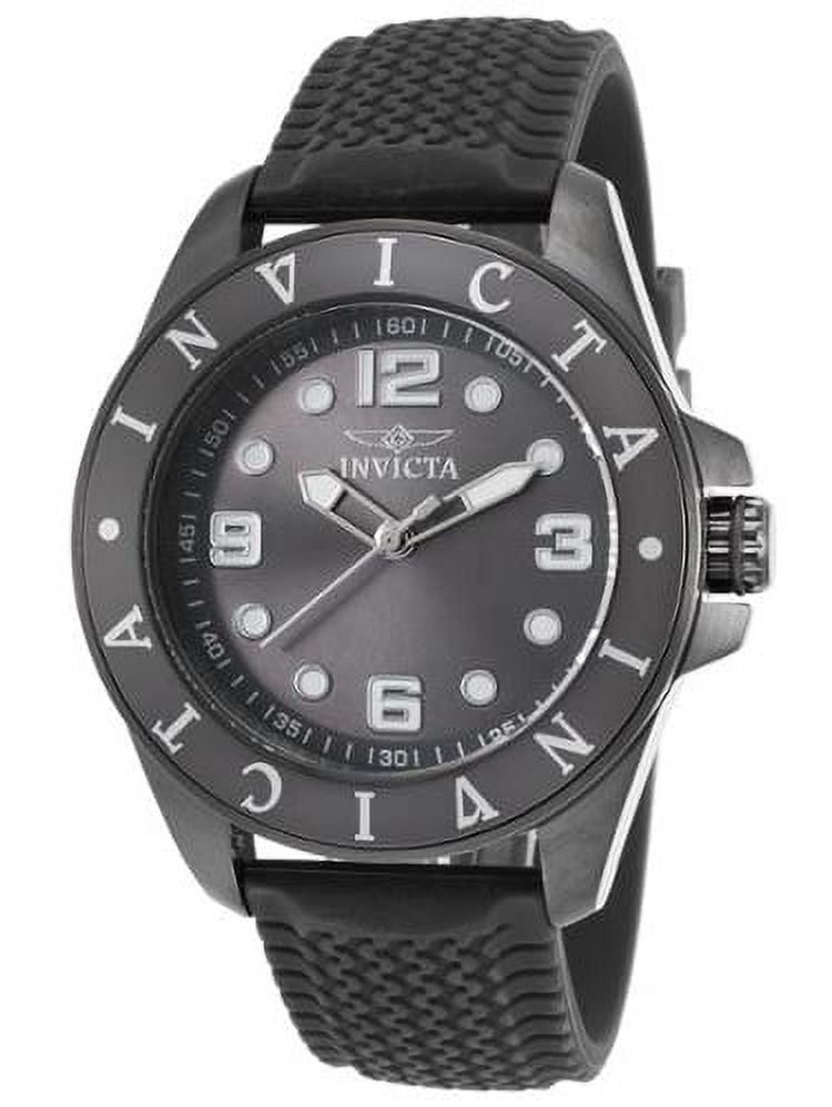 Invicta Men's 21848 Pro Diver Grey Dial Gunmetal IP Steel Polyurethane ...