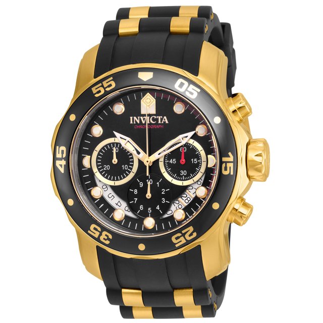 Invicta Men's 21928 Pro Diver Collection Chronograph Black Polyurethane ...