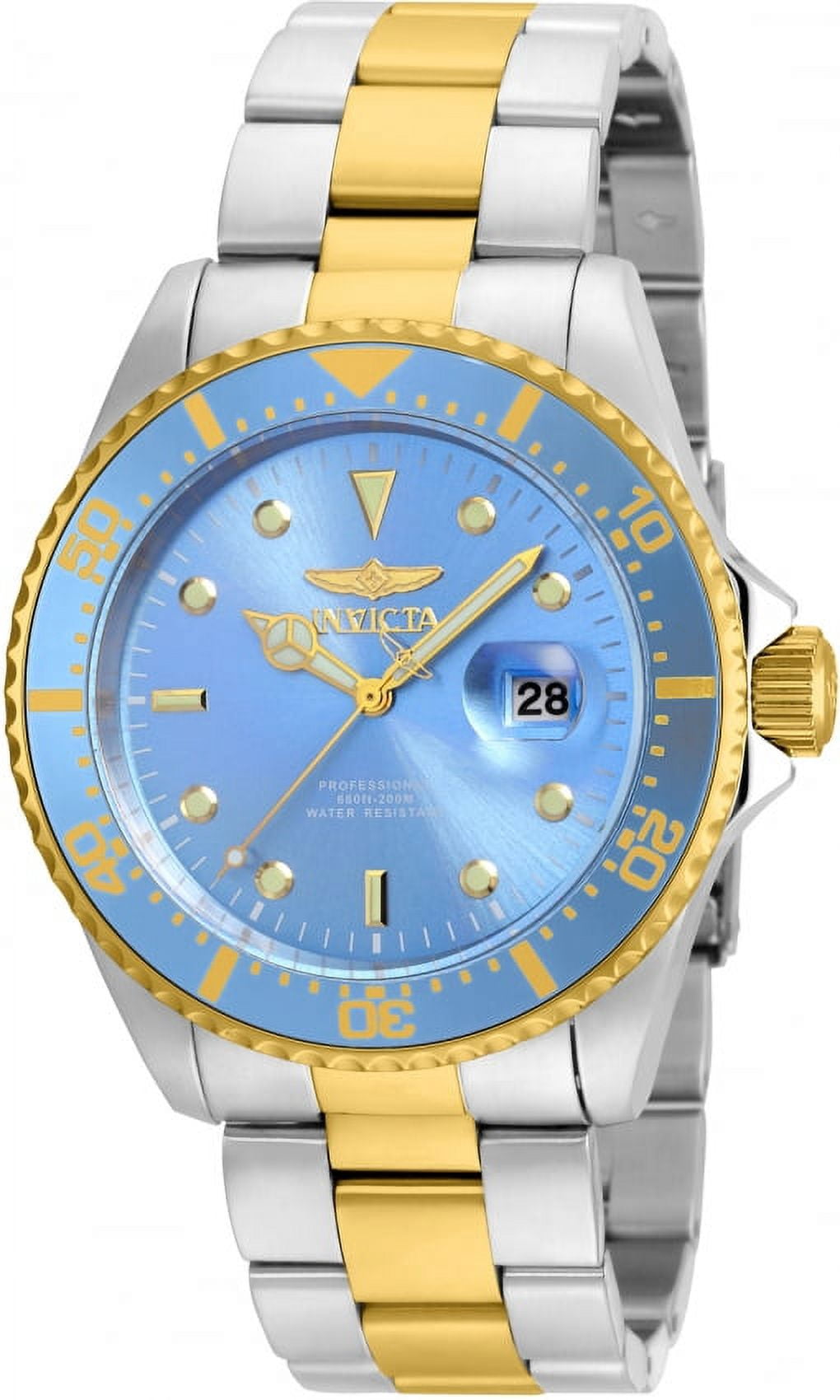 Invicta Men's 22060 Pro Diver Metallic Light Blue Dial Two Tone ...